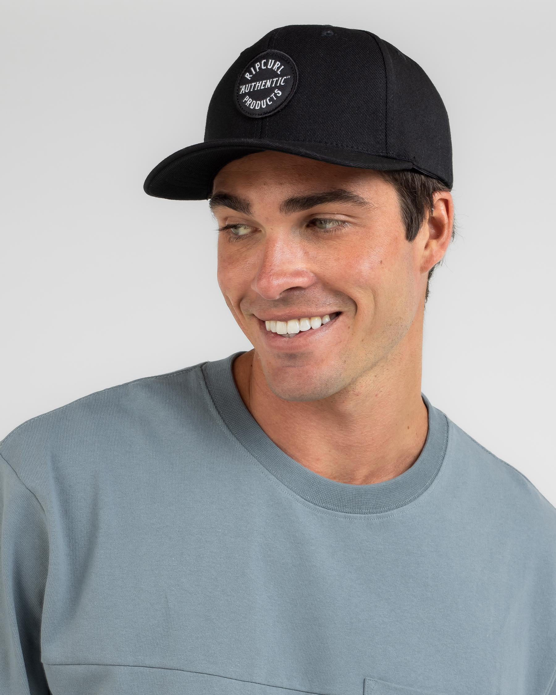 Shop Rip Curl Passage Flexfit Cap In Black - Fast Shipping & Easy ...