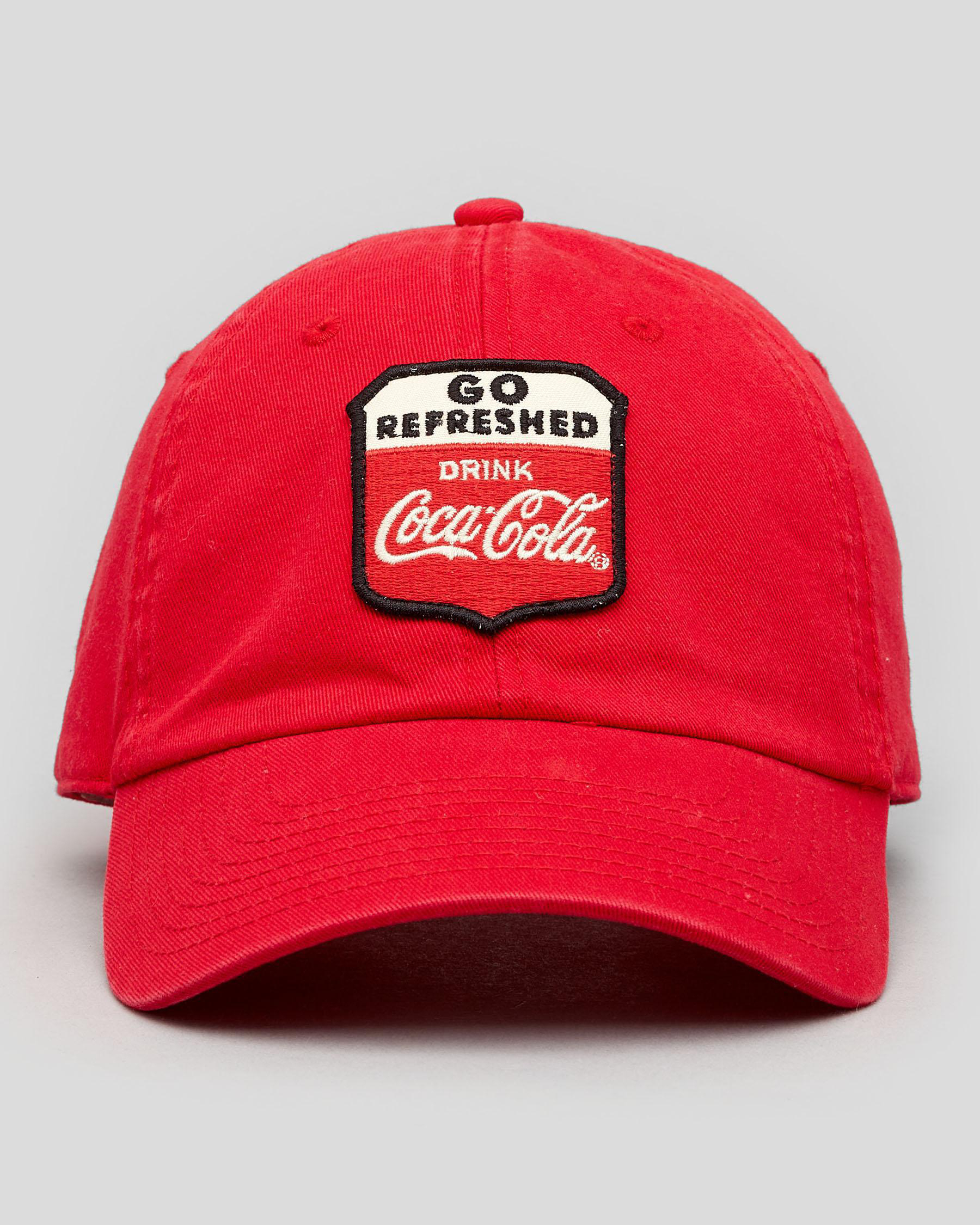 Shop American Needle Refreshed Coca Cola Ballpark Cap In Red - Fast ...