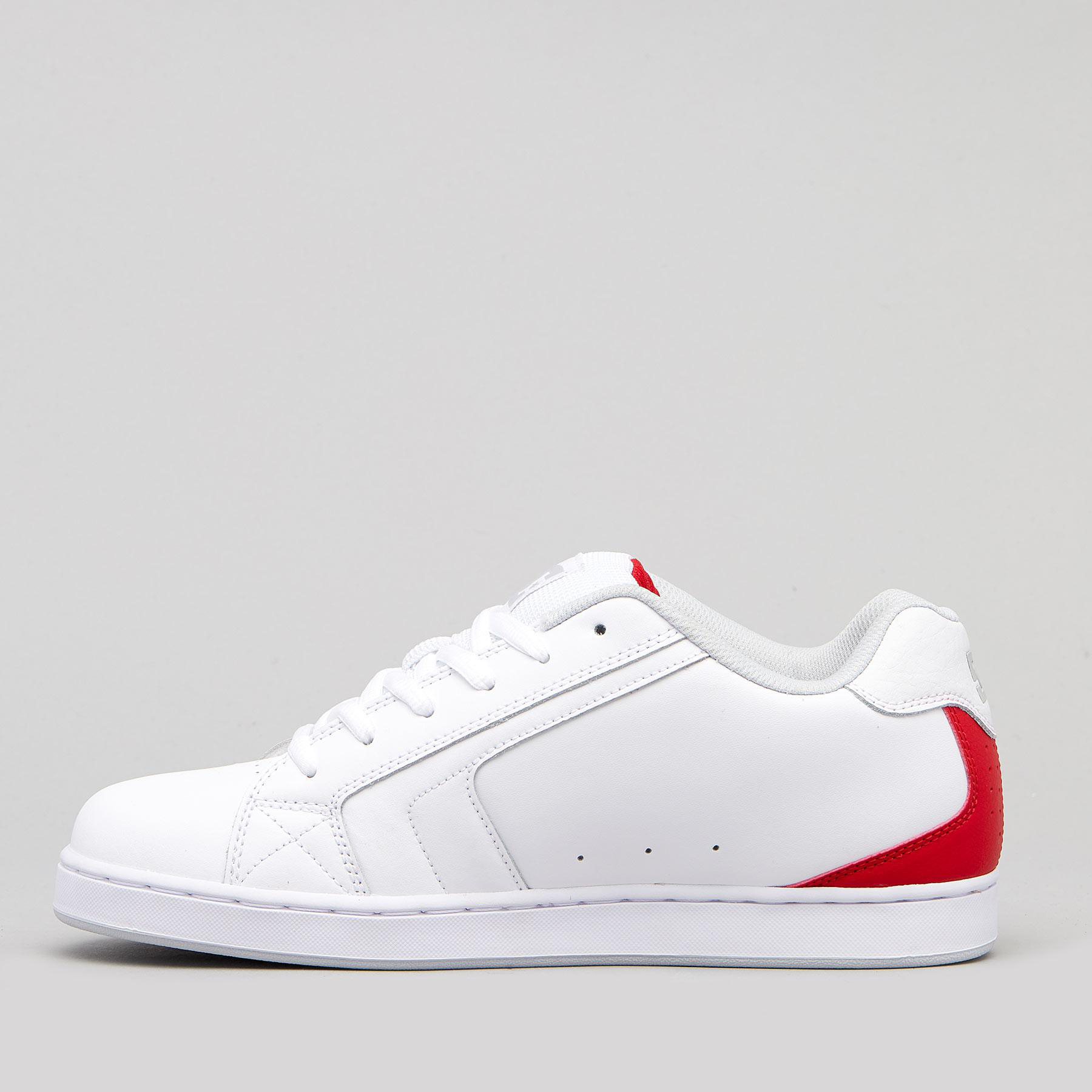 Shop DC Shoes Net Shoes In White/athletic Red/white - Fast Shipping ...