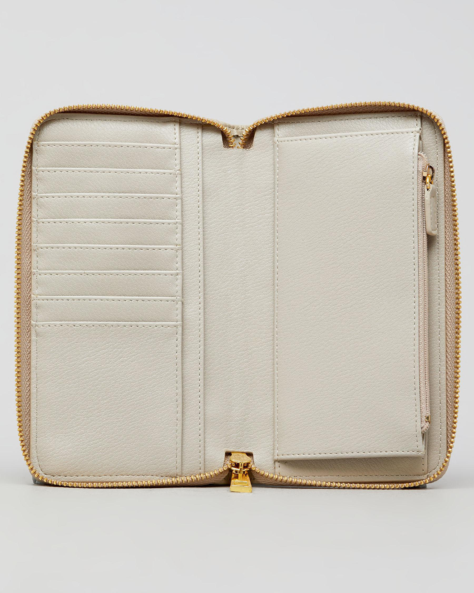 Shop Rusty Grace Leather Wallet In Feather Grey - Fast Shipping & Easy ...