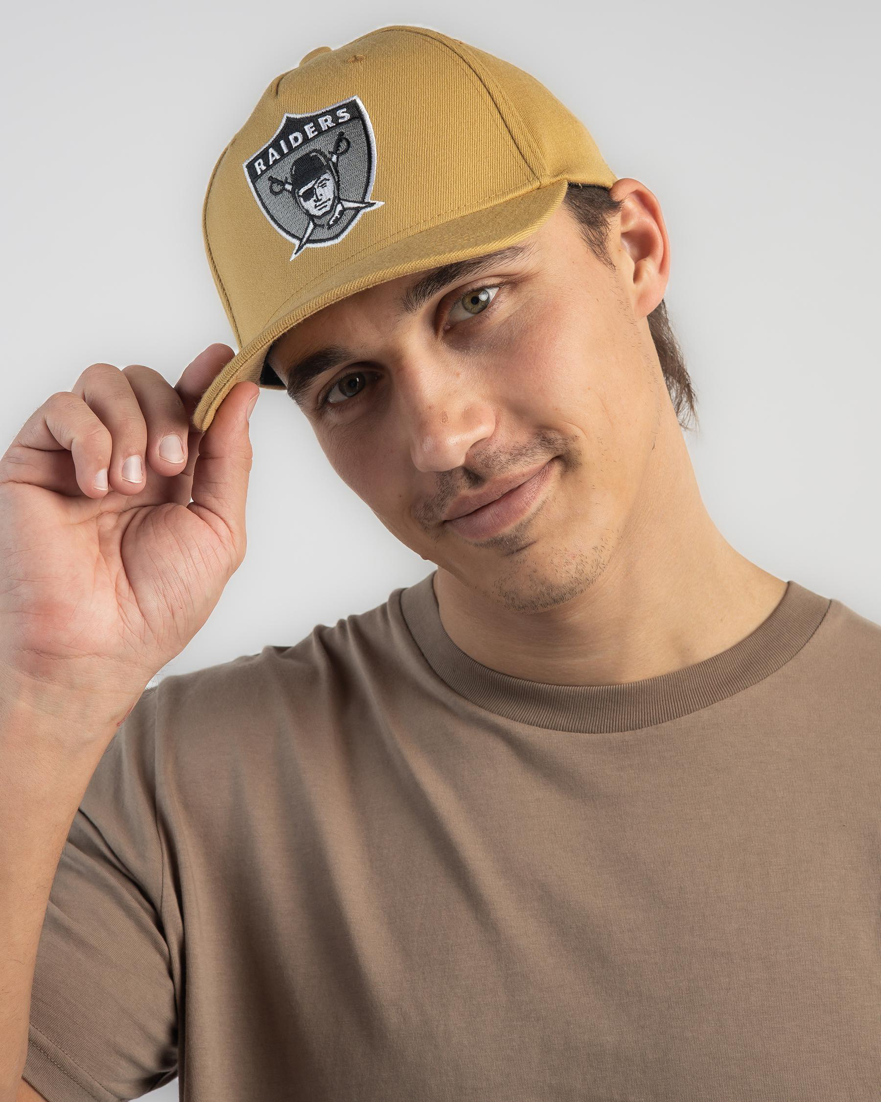Mitchell & Ness Las Vegas Raiders 110 Snapback Cap In Khaki - Fast ...