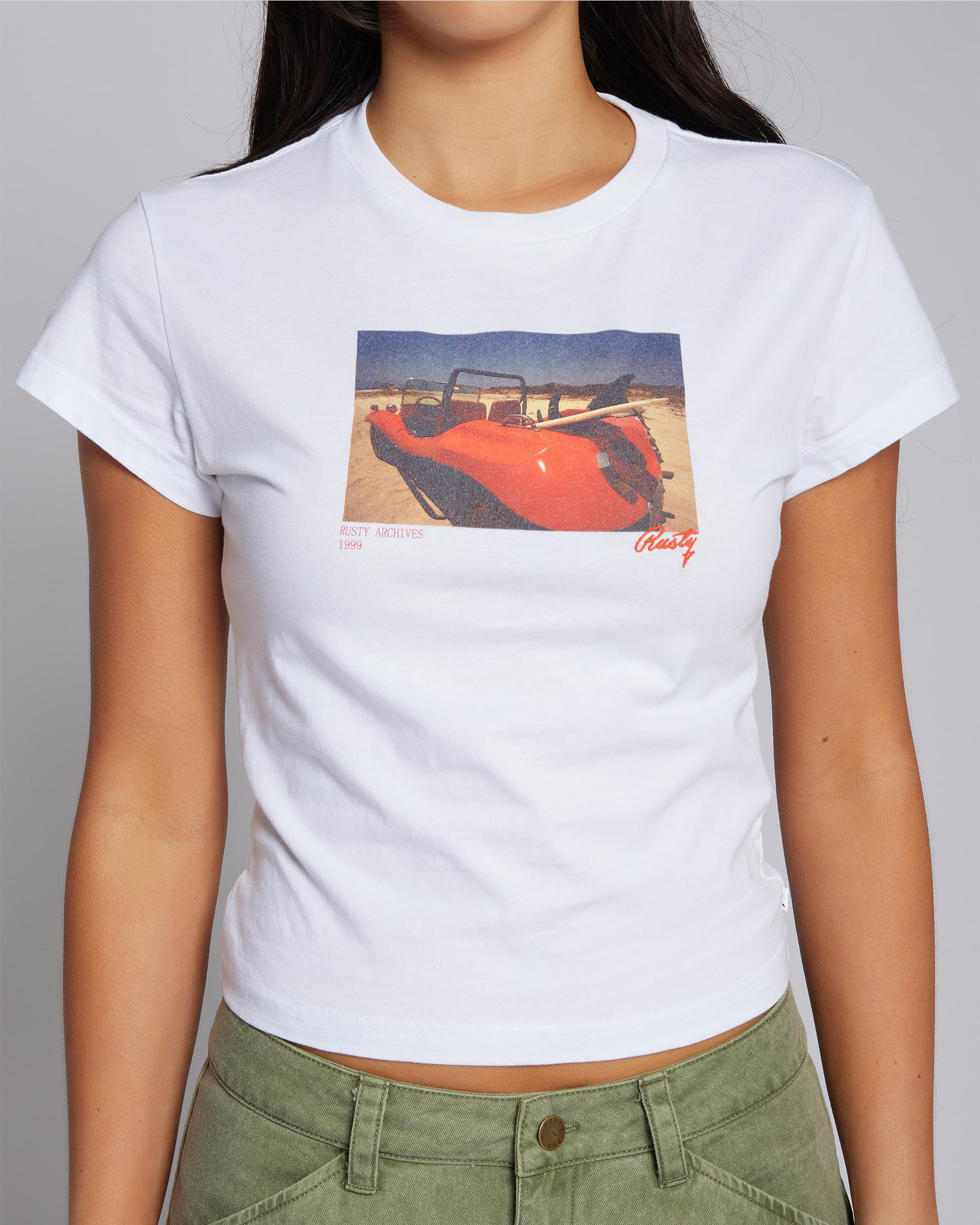 Shop Rusty Road Trip T-Shirt In White - Fast Shipping & Easy Returns ...