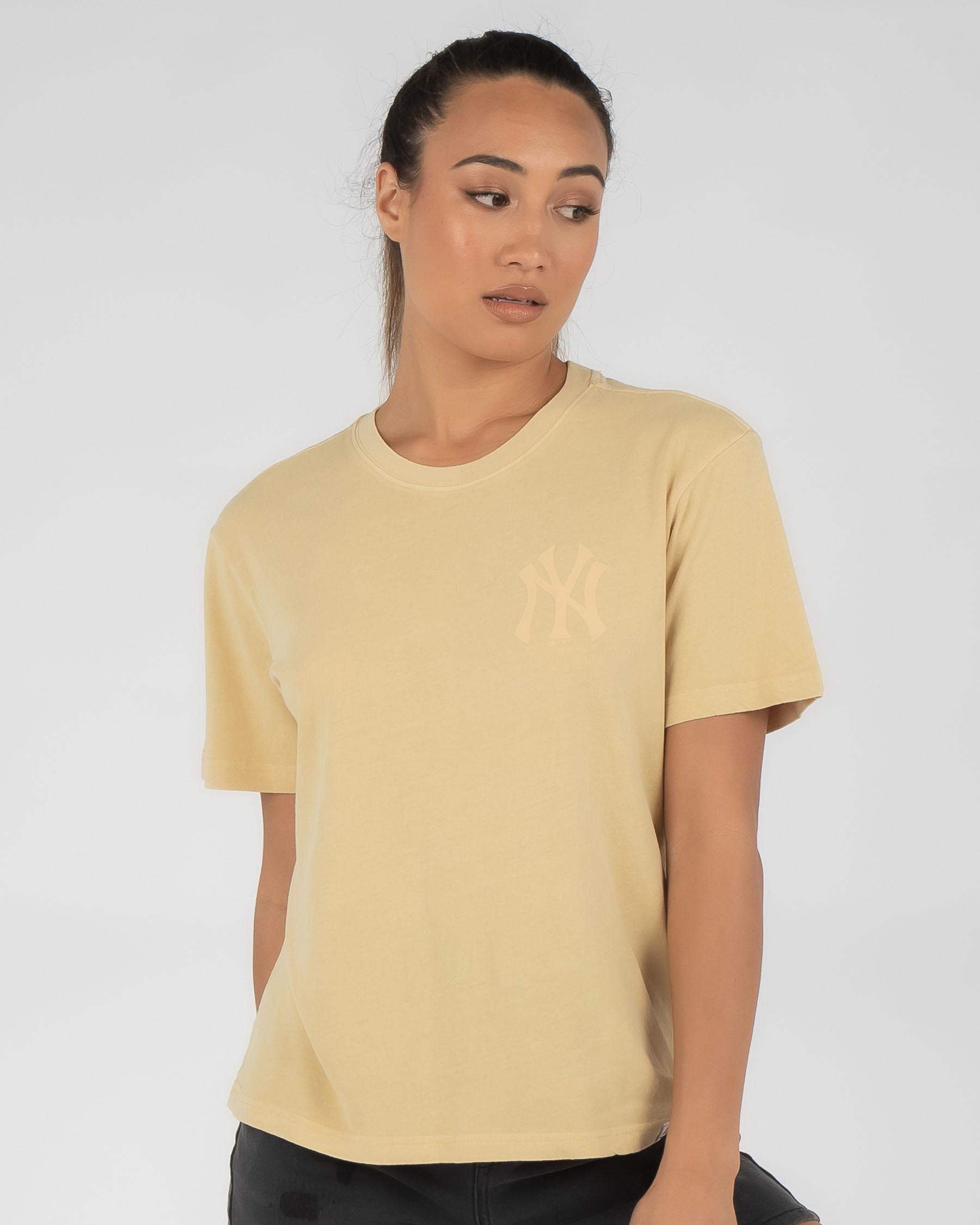 Shop Majestic Elle T-Shirt In Straw - Fast Shipping & Easy Returns ...