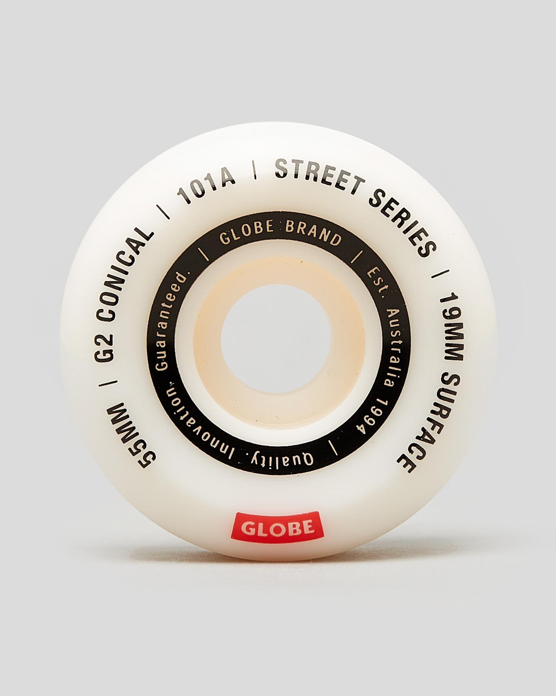 Shop Globe G2 Conical 55mm Street Skateboard Wheels In White/essential ...