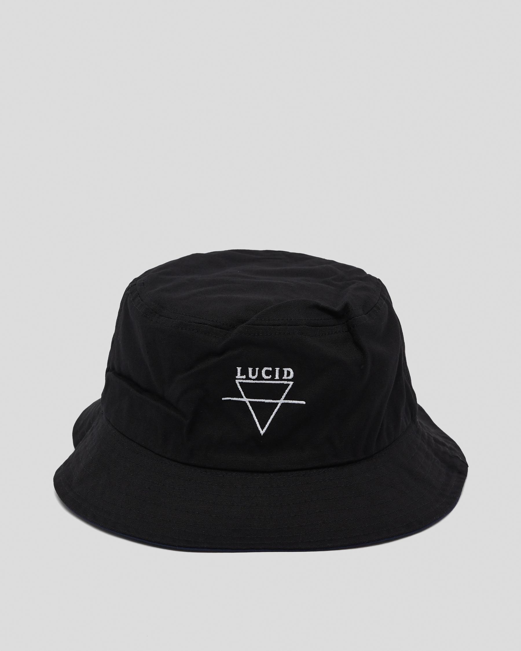 Shop Lucid Wisdom Bucket Hat In Black/navy - Fast Shipping & Easy ...