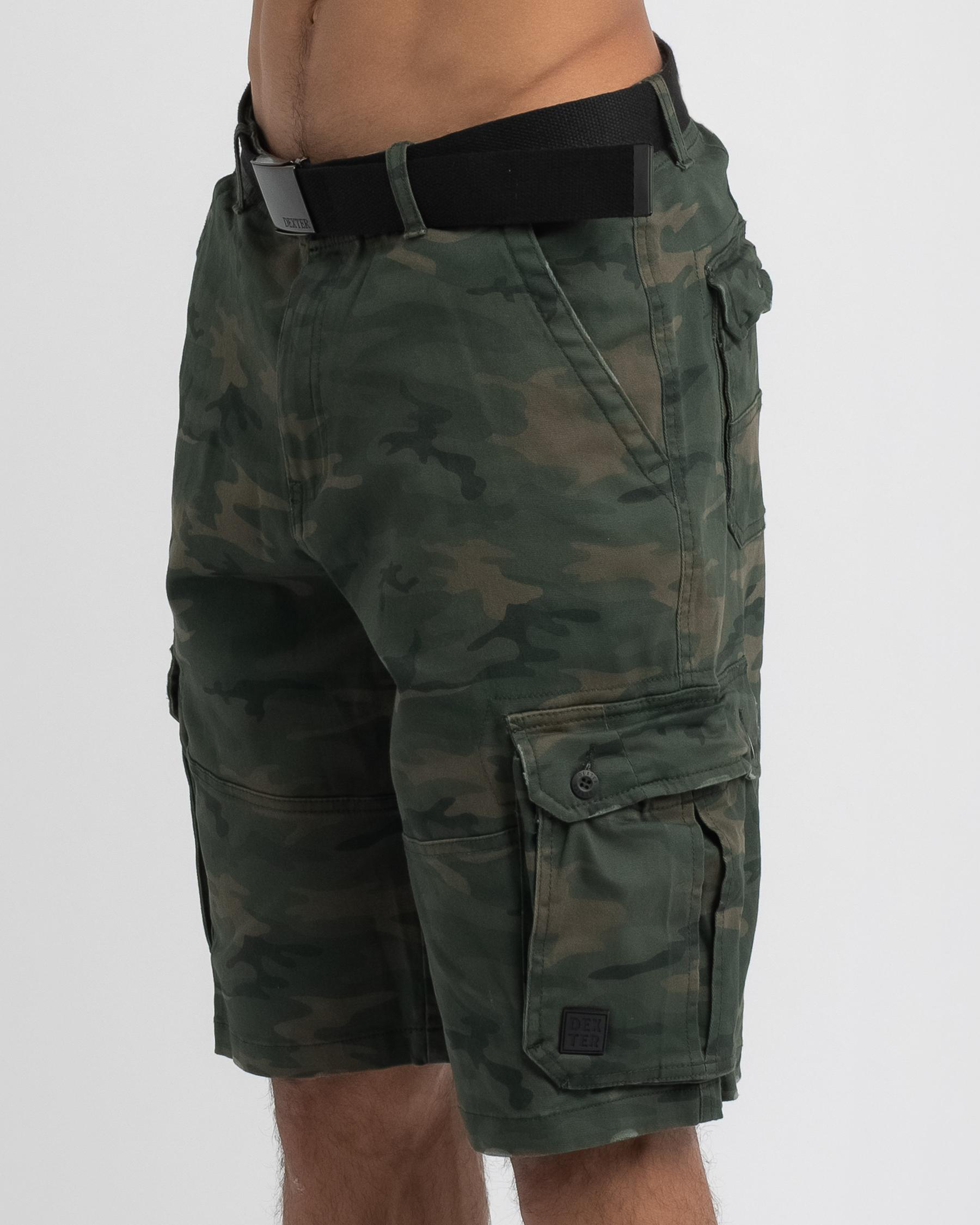 Shop Dexter Defender Cargo Shorts In Green - Fast Shipping & Easy ...