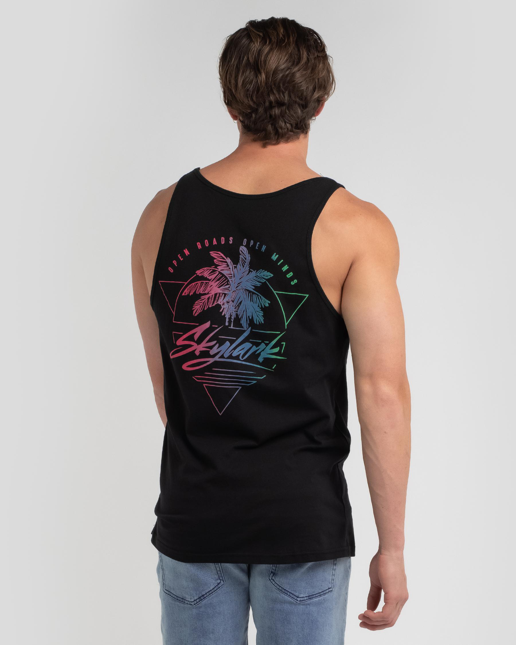 Shop Skylark Sub Tropic Singlet In Black - Fast Shipping & Easy Returns ...