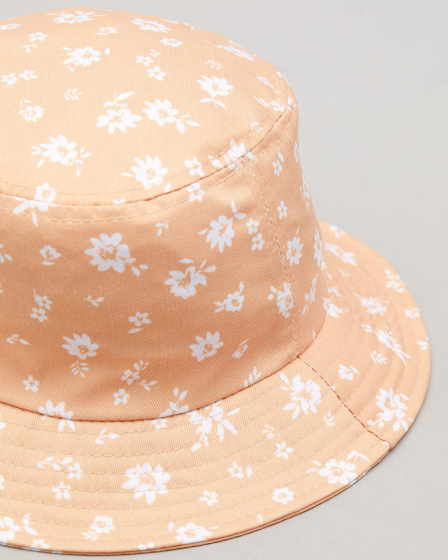 Shop Mooloola Girls' Alma Bucket Hat In Peach - Fast Shipping & Easy ...