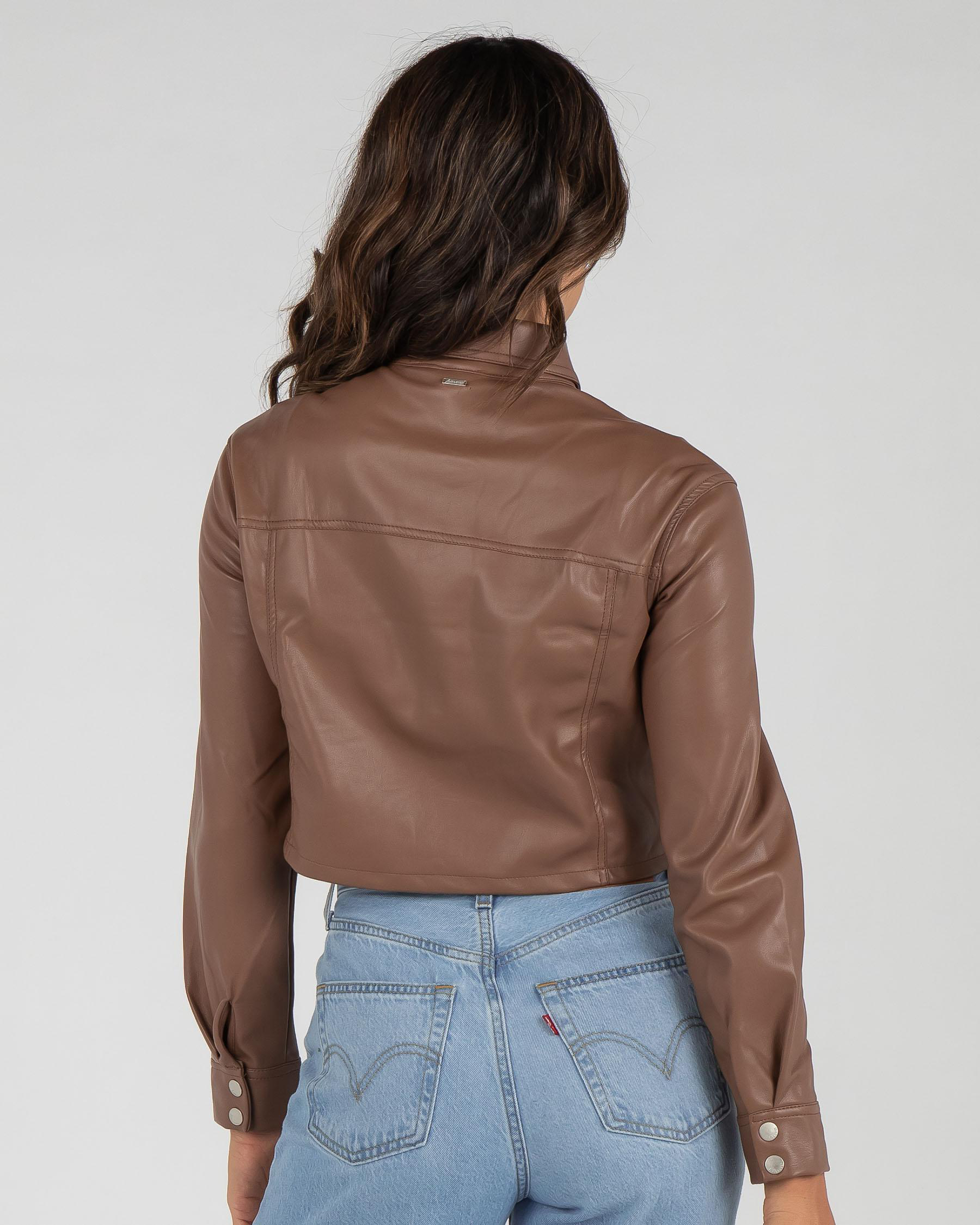 Shop Ava And Ever Mila Jacket In Choc - Fast Shipping & Easy Returns ...