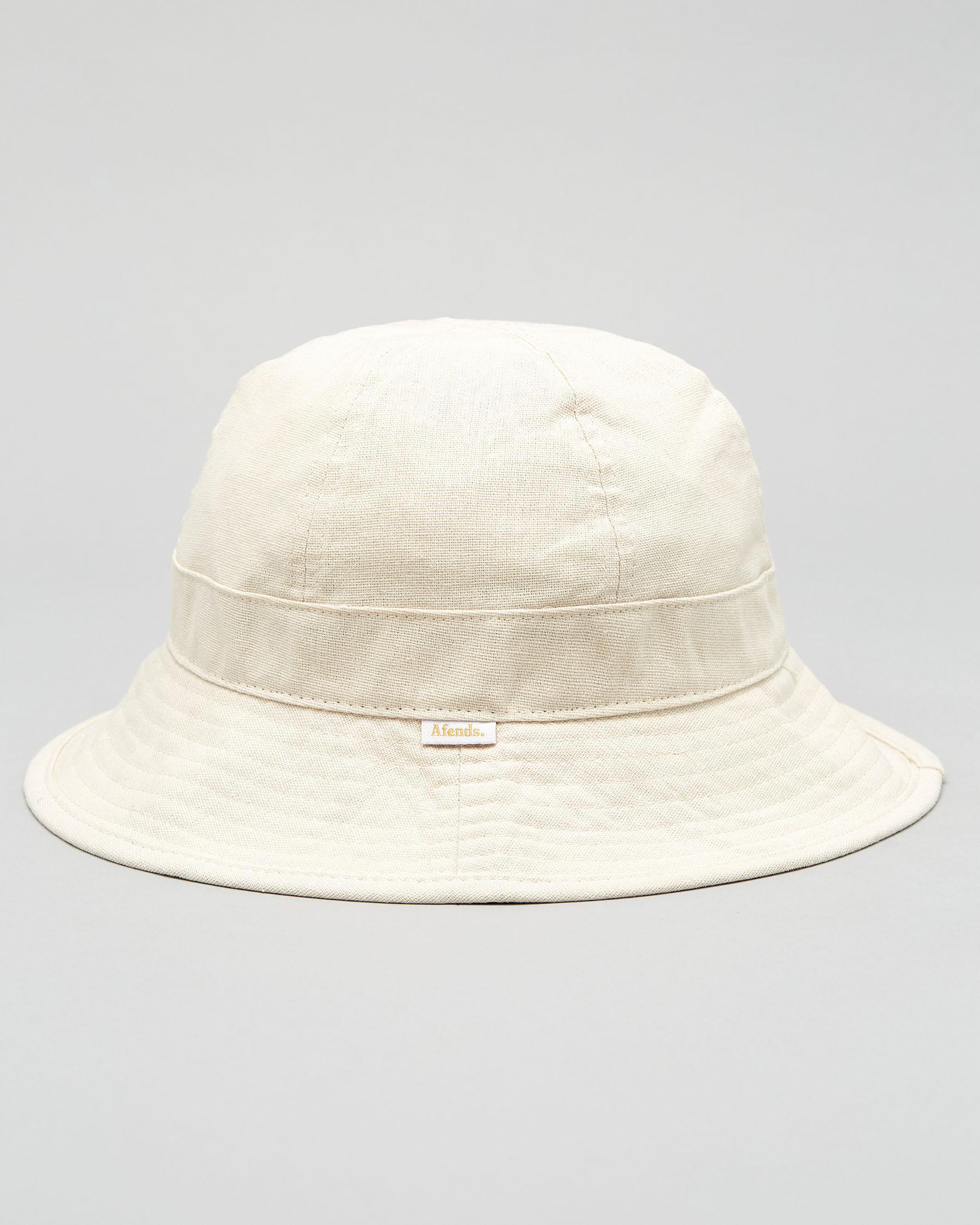 Shop Afends Congo Hemp Bucket Hat In Bone - Fast Shipping & Easy ...