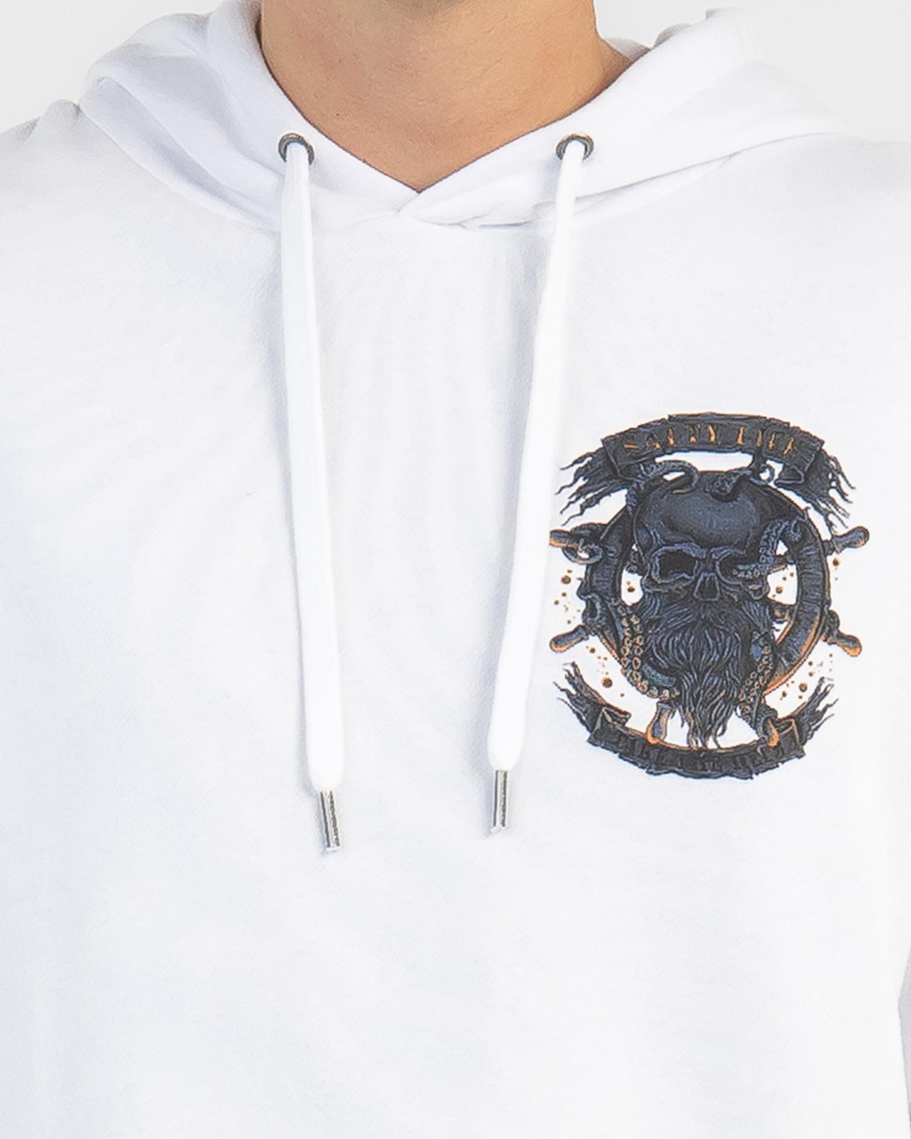 Shop Salty Life Sea Devil Hoodie In White - Fast Shipping & Easy ...