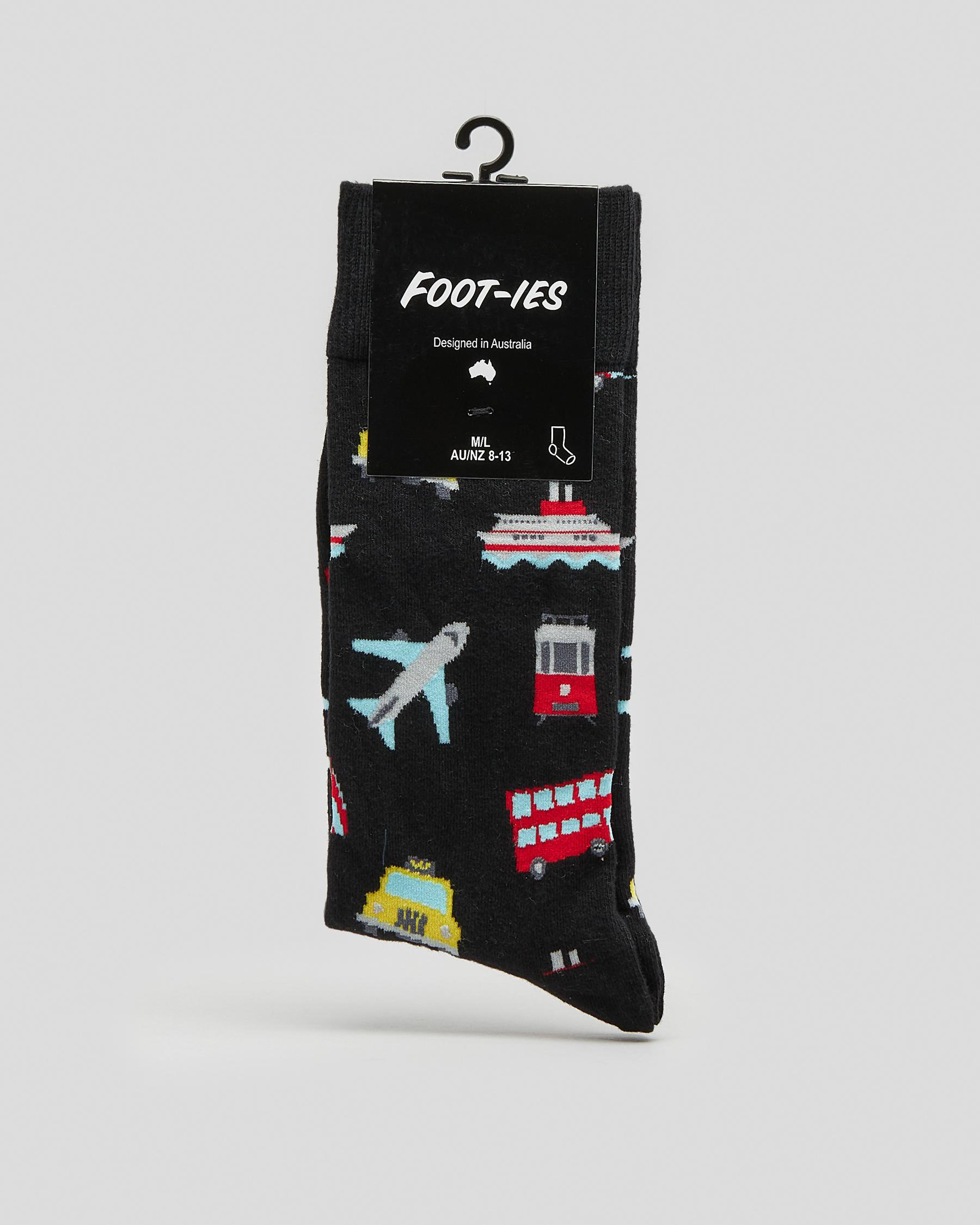 Shop FOOT-IES Journey Socks In Black - Fast Shipping & Easy Returns ...