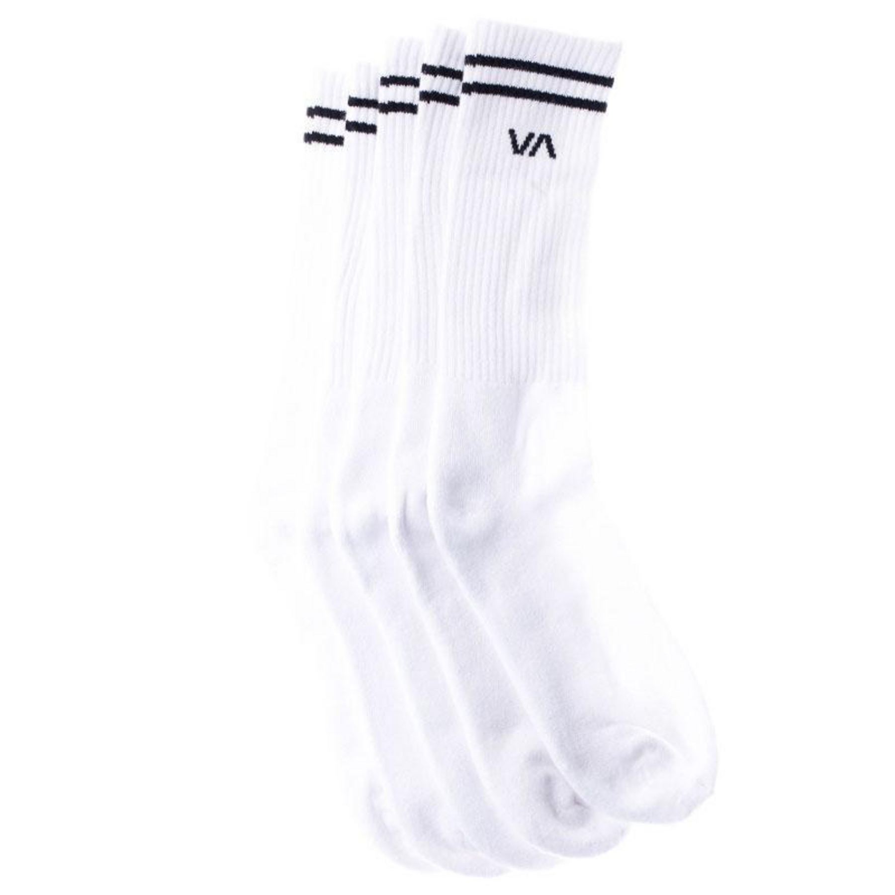 Shop RVCA Union 5 Pack Socks In White - Fast Shipping & Easy Returns ...