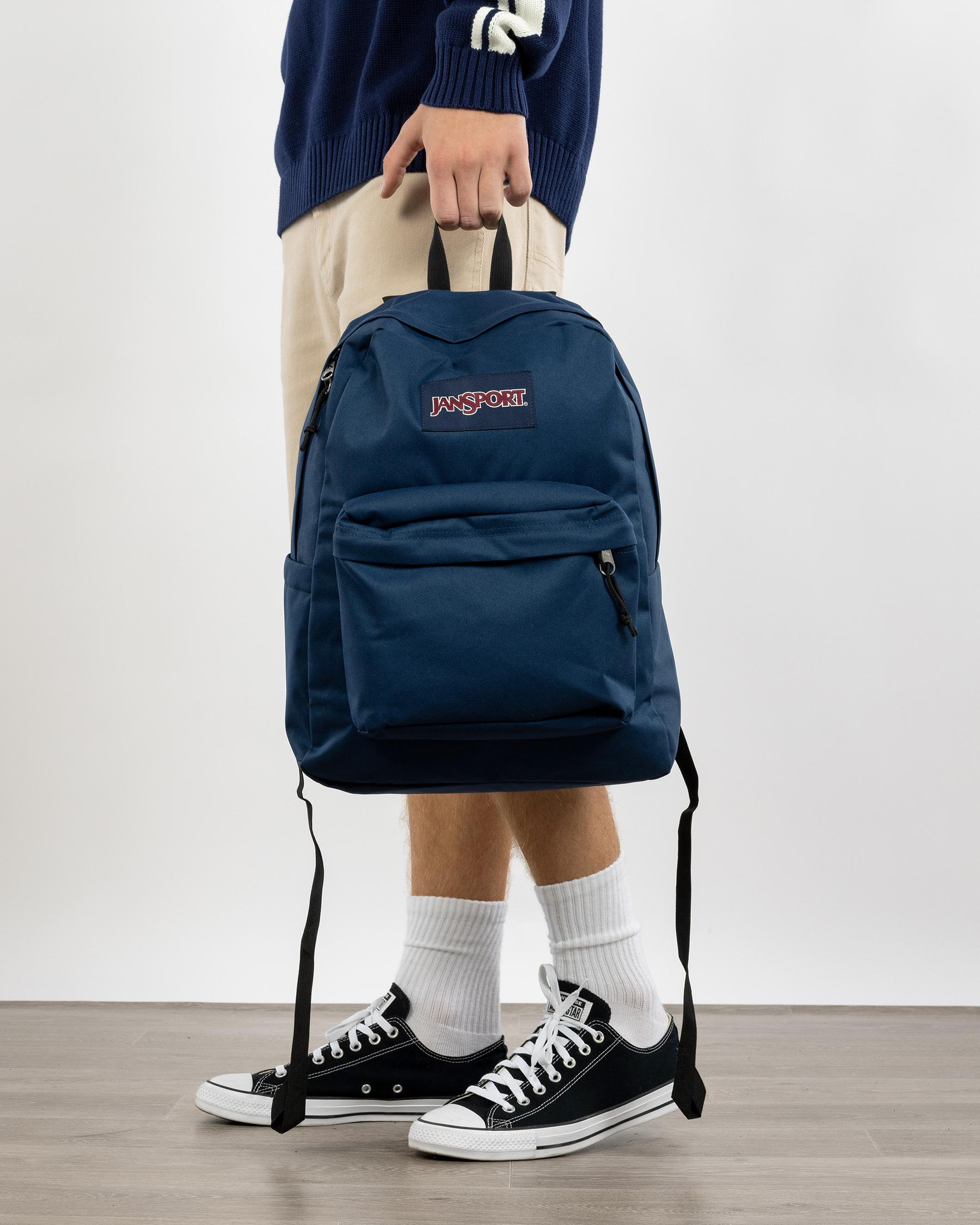 JanSport Superbreak Backpack In Navy - FREE* Shipping & Easy Returns ...