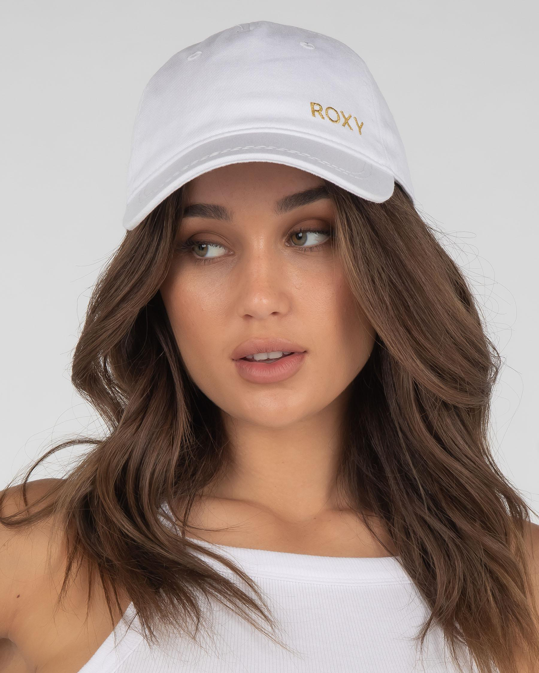 Shop Roxy Blancas Cap In Bright White - Fast Shipping & Easy Returns ...