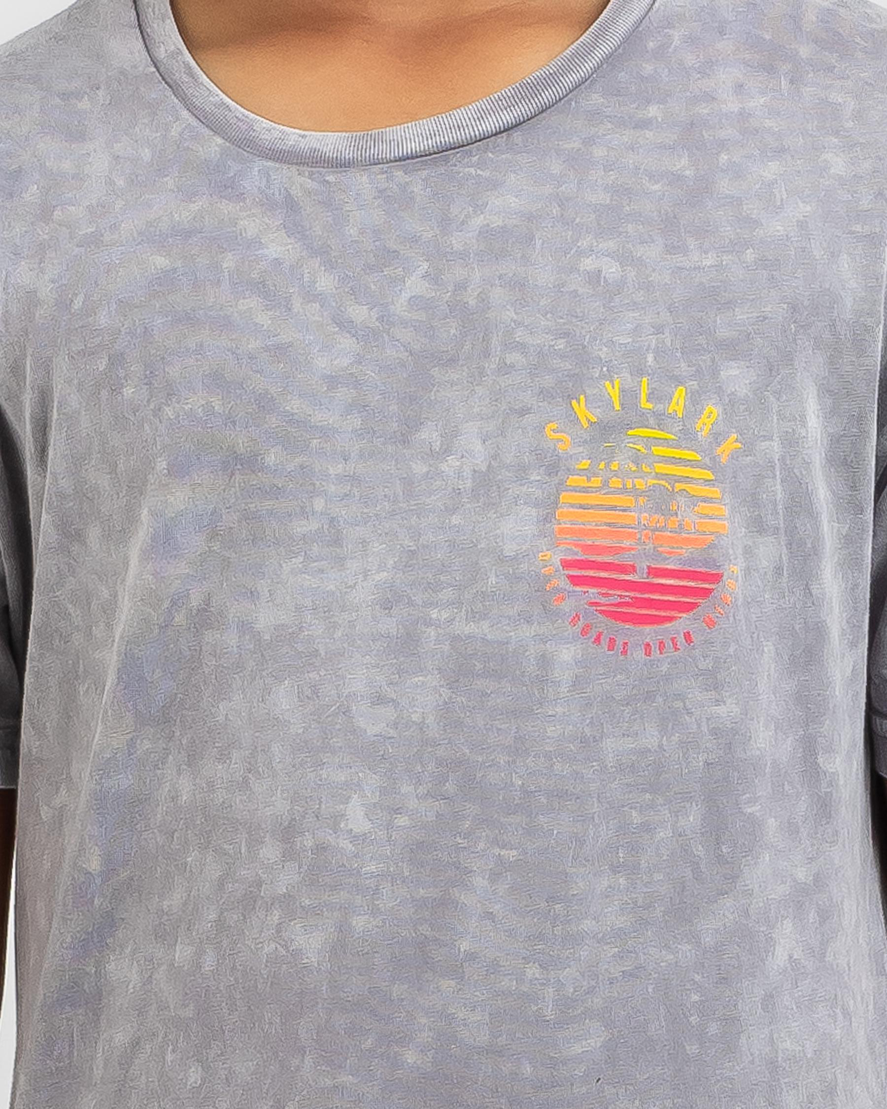 Shop Skylark Boys' Meander T-Shirt In Grey Acid - Fast Shipping & Easy ...