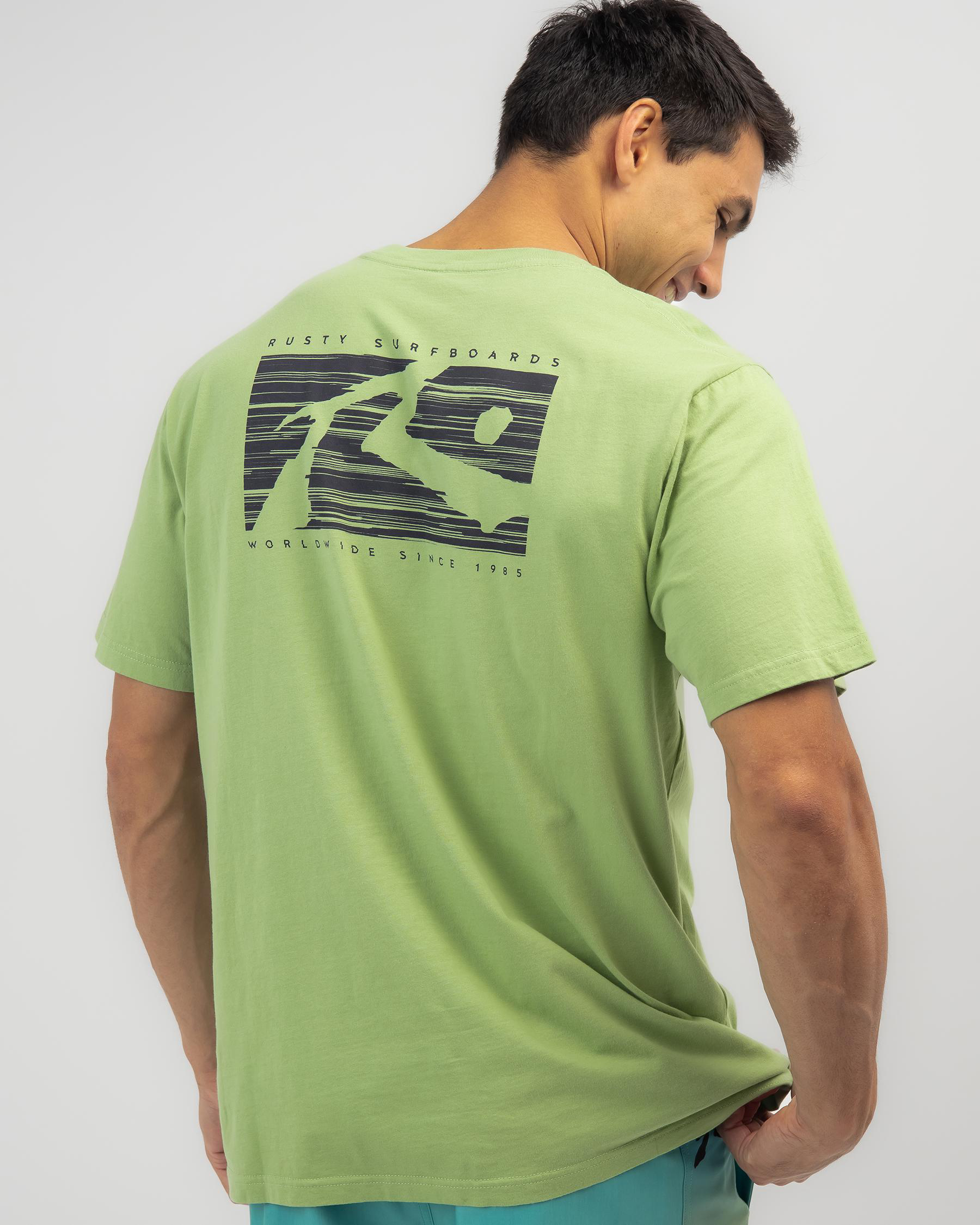 Shop Rusty R Dot T-Shirt In Army Green - Fast Shipping & Easy Returns ...