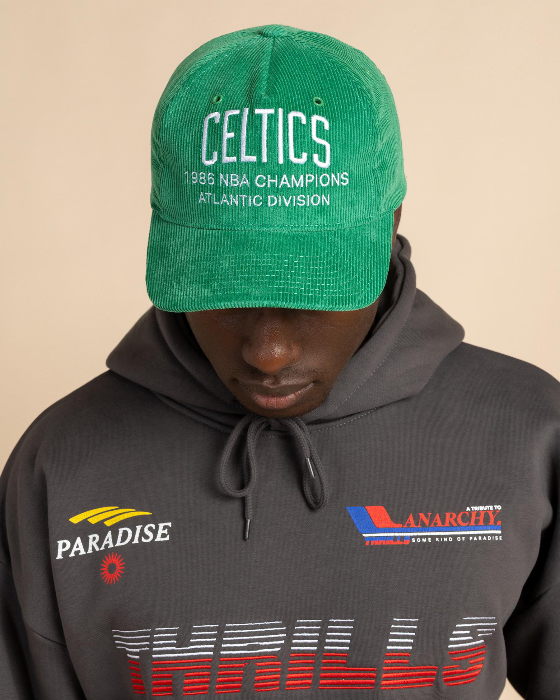 Shop Mitchell & Ness Boston Celtics Pro Pinch Snapback Cap In Green ...