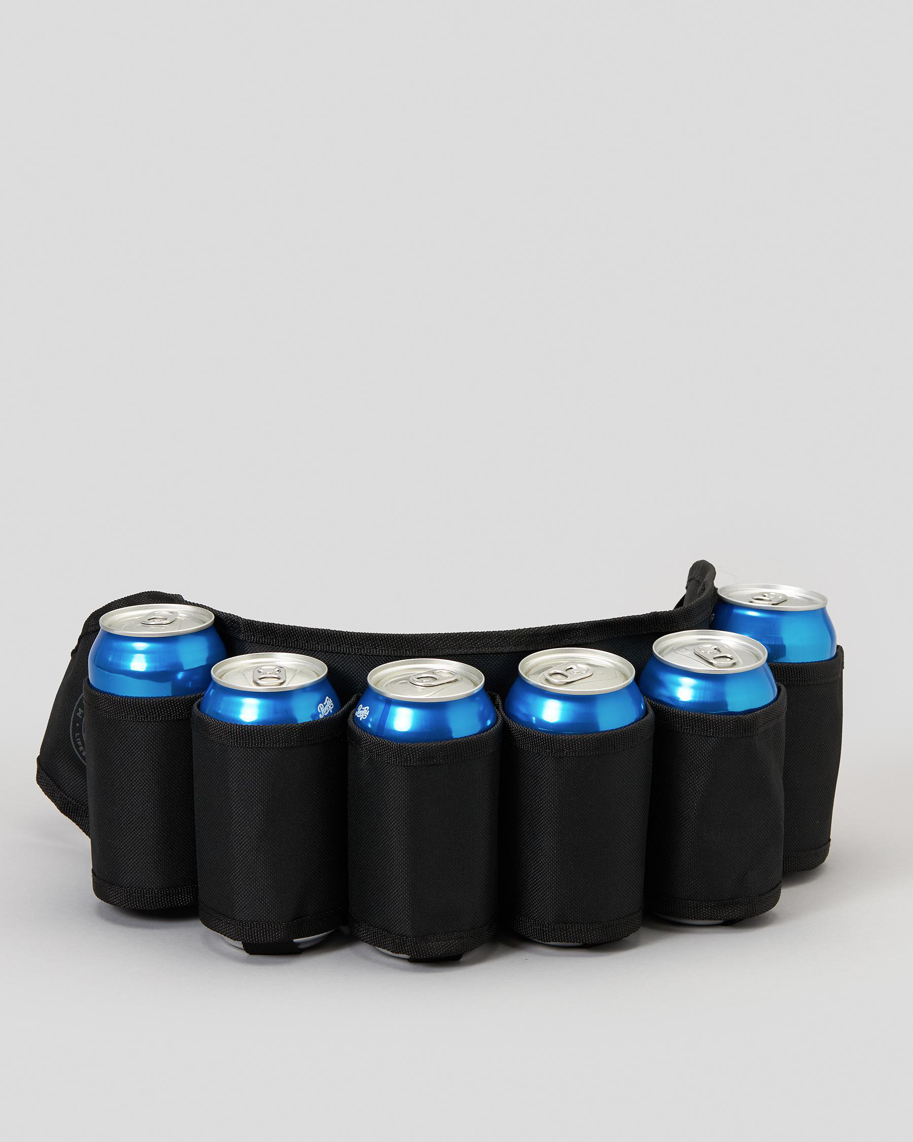 Shop Independence Studio The 6 Pack Beer Belt In Black - Fast Shipping ...