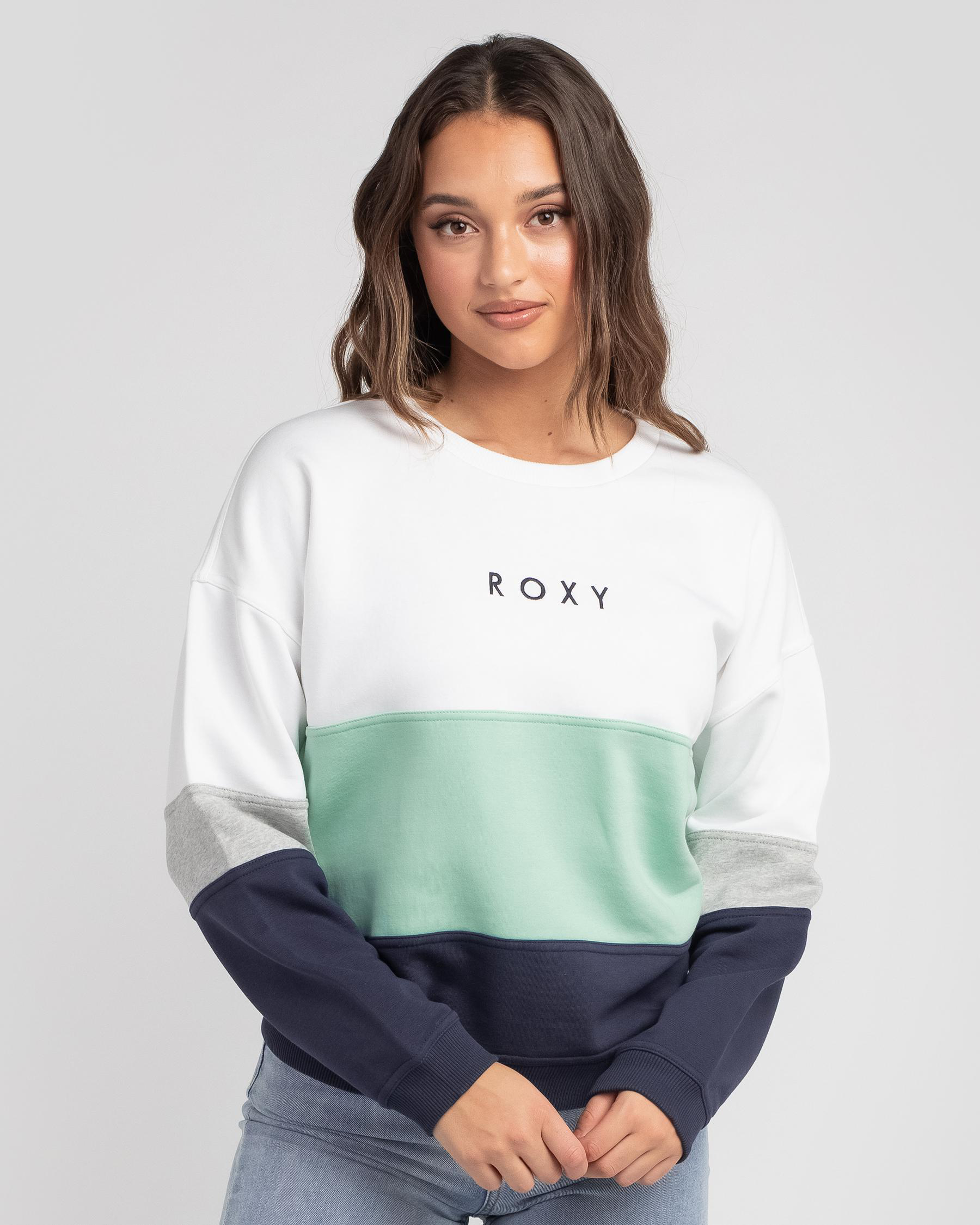 Roxy In The Moonlight Crewneck Sweatshirt In Mood Indigo - FREE ...