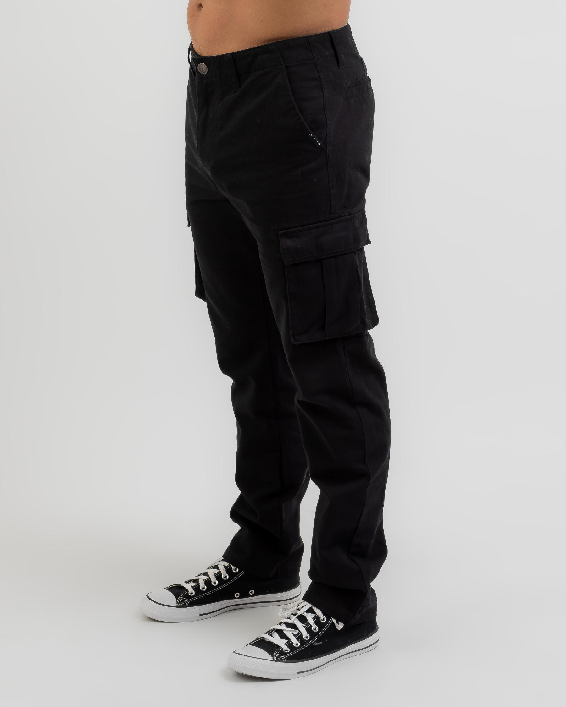 Rusty Manila Cargo Pants In Black - FREE* Shipping & Easy Returns ...