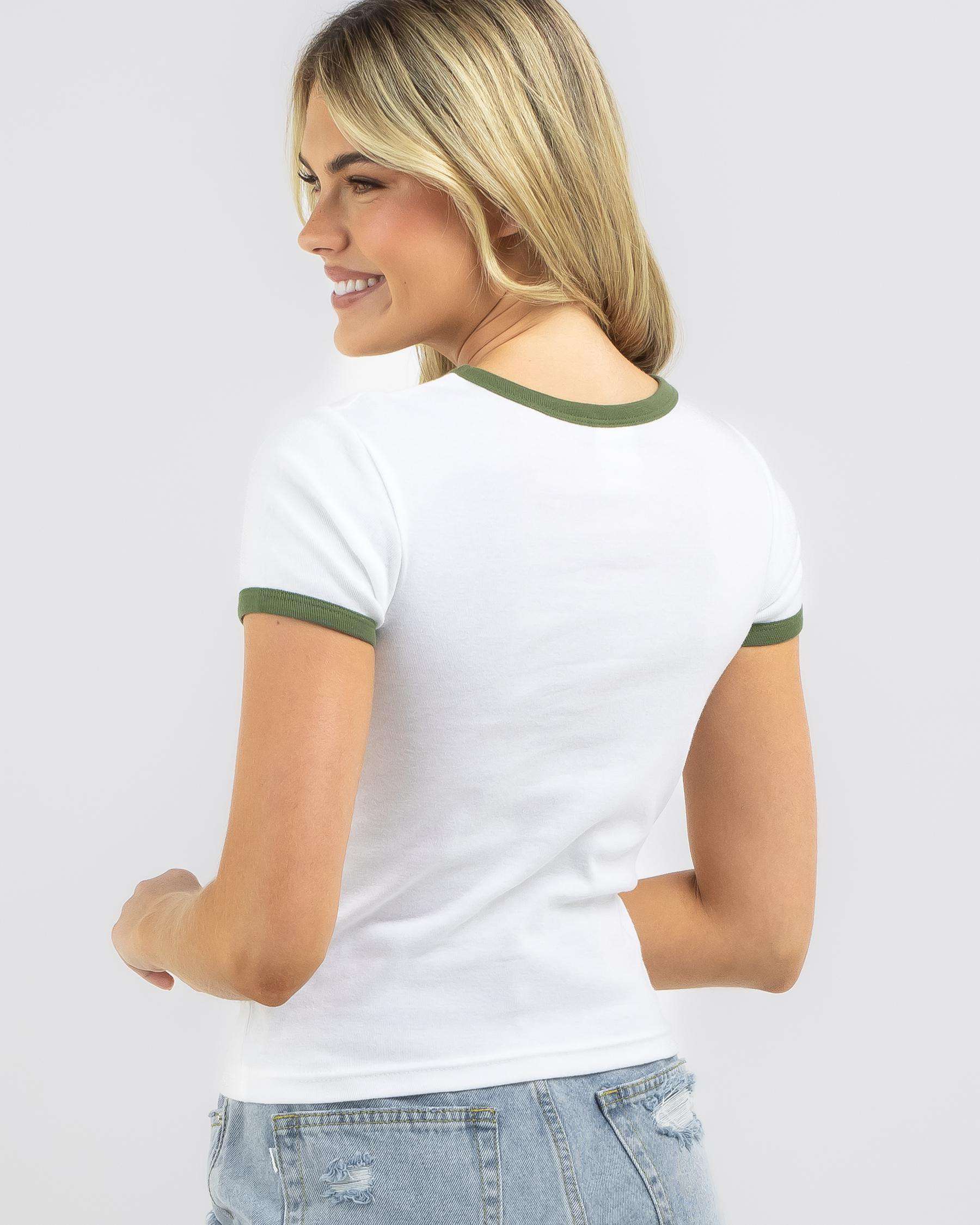 M/SF/T Sheeps Gold Ringer T-Shirt In White - Fast Shipping & Easy ...