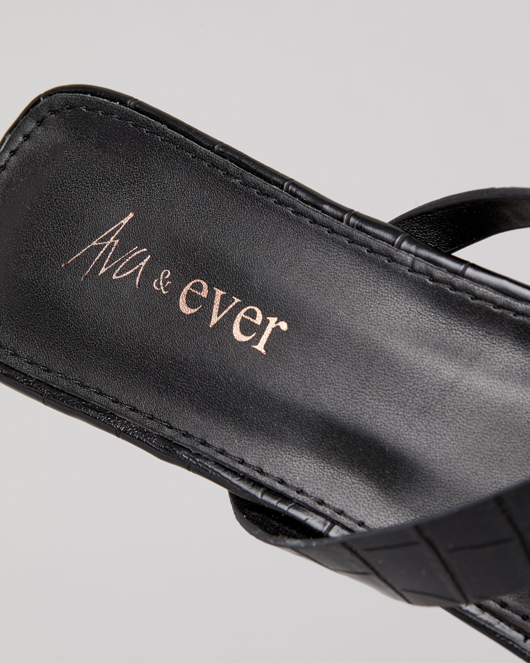Shop Ava And Ever Verve Heels In Black - Fast Shipping & Easy Returns ...