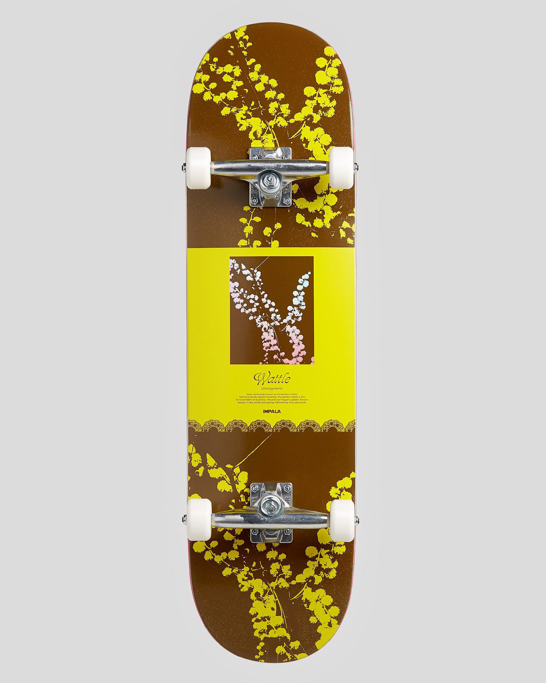 Shop Impala Blossom 8.5" Skateboard In Wattle - Fast Shipping & Easy ...