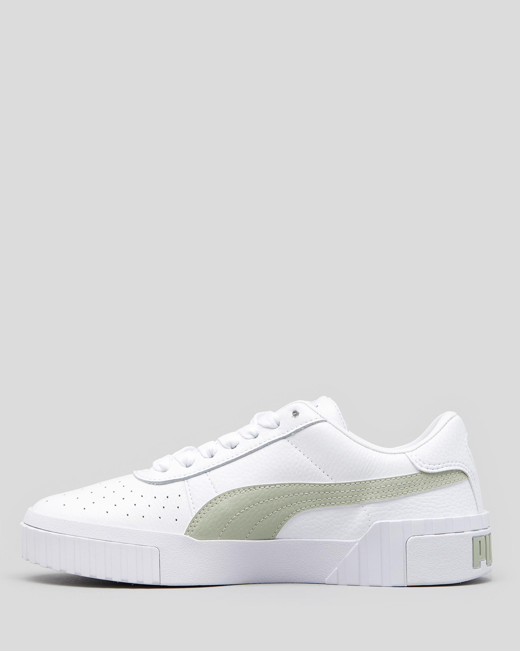 Shop Puma Womens Cali Shoes In White/desert Sage - Fast Shipping & Easy ...