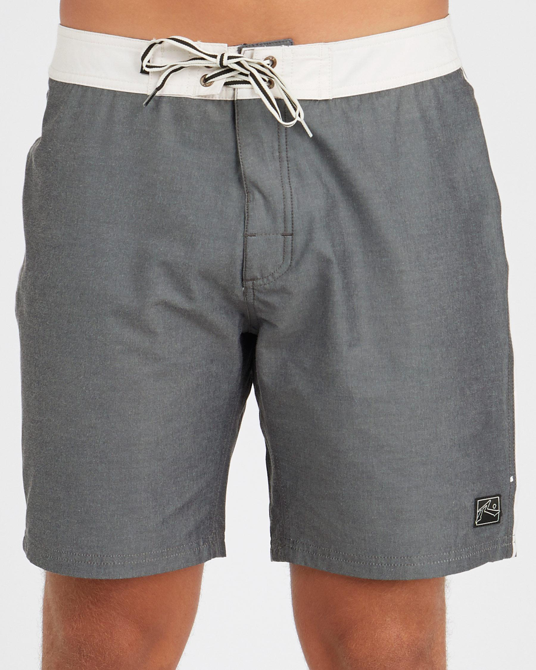 Shop Rusty Lingo Board Shorts In Black 2 - Fast Shipping & Easy Returns ...