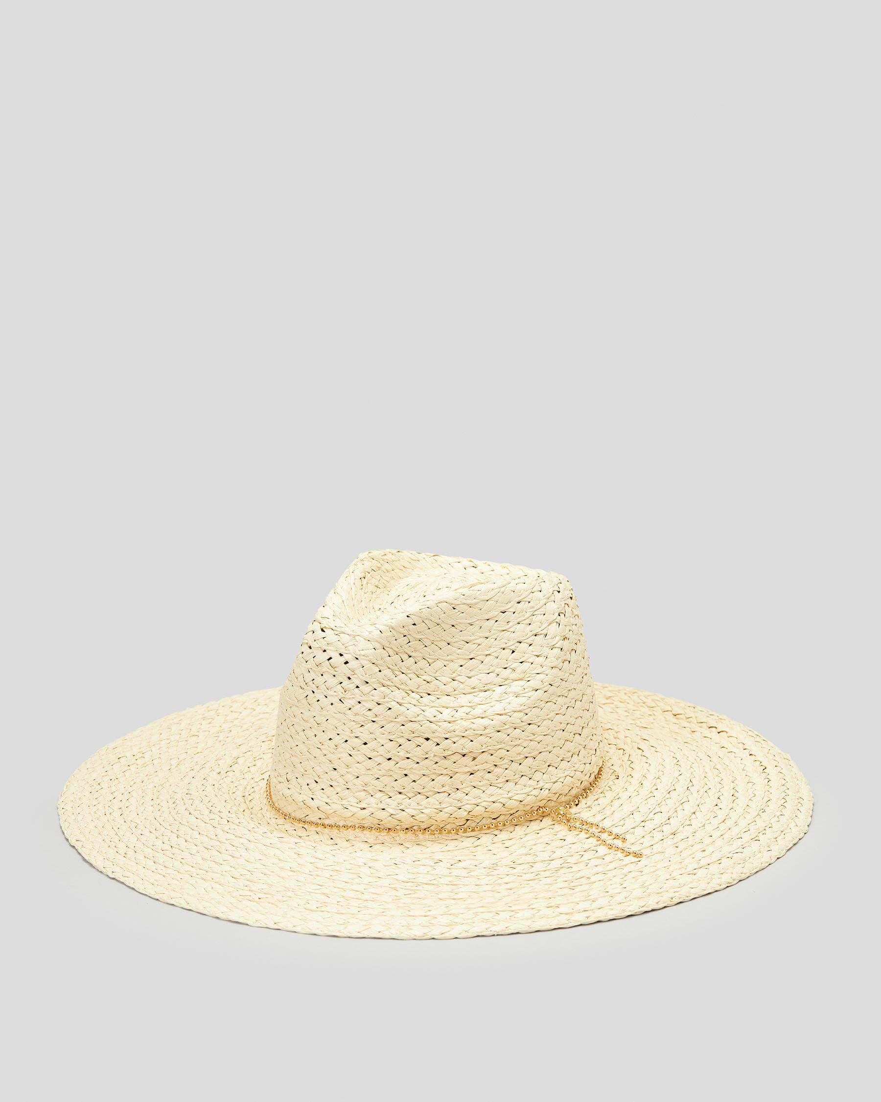 Shop Rusty Tuscany Straw Hat In Natural - Fast Shipping & Easy Returns ...