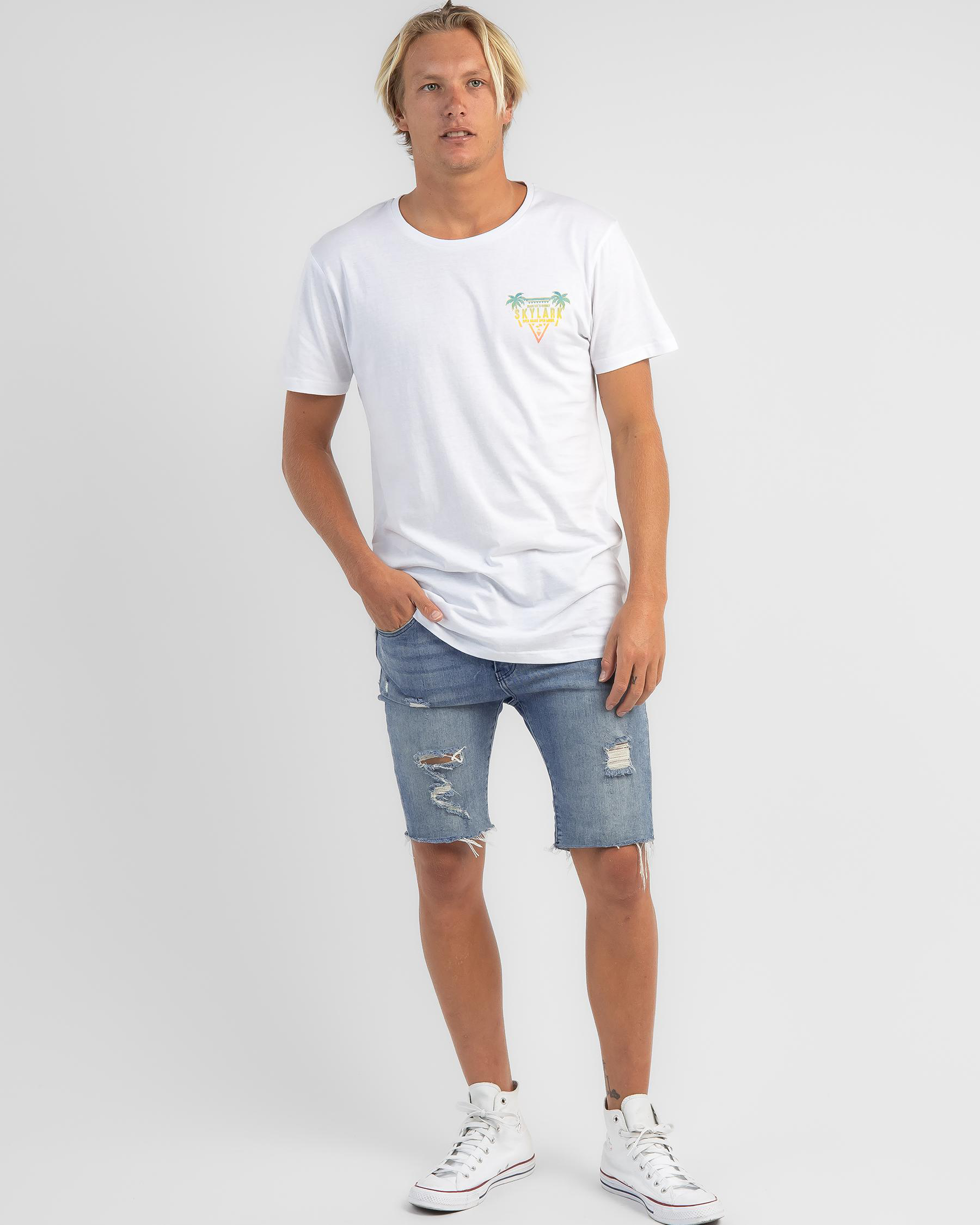 Shop Skylark Daze Off T-Shirt In White - Fast Shipping & Easy Returns ...