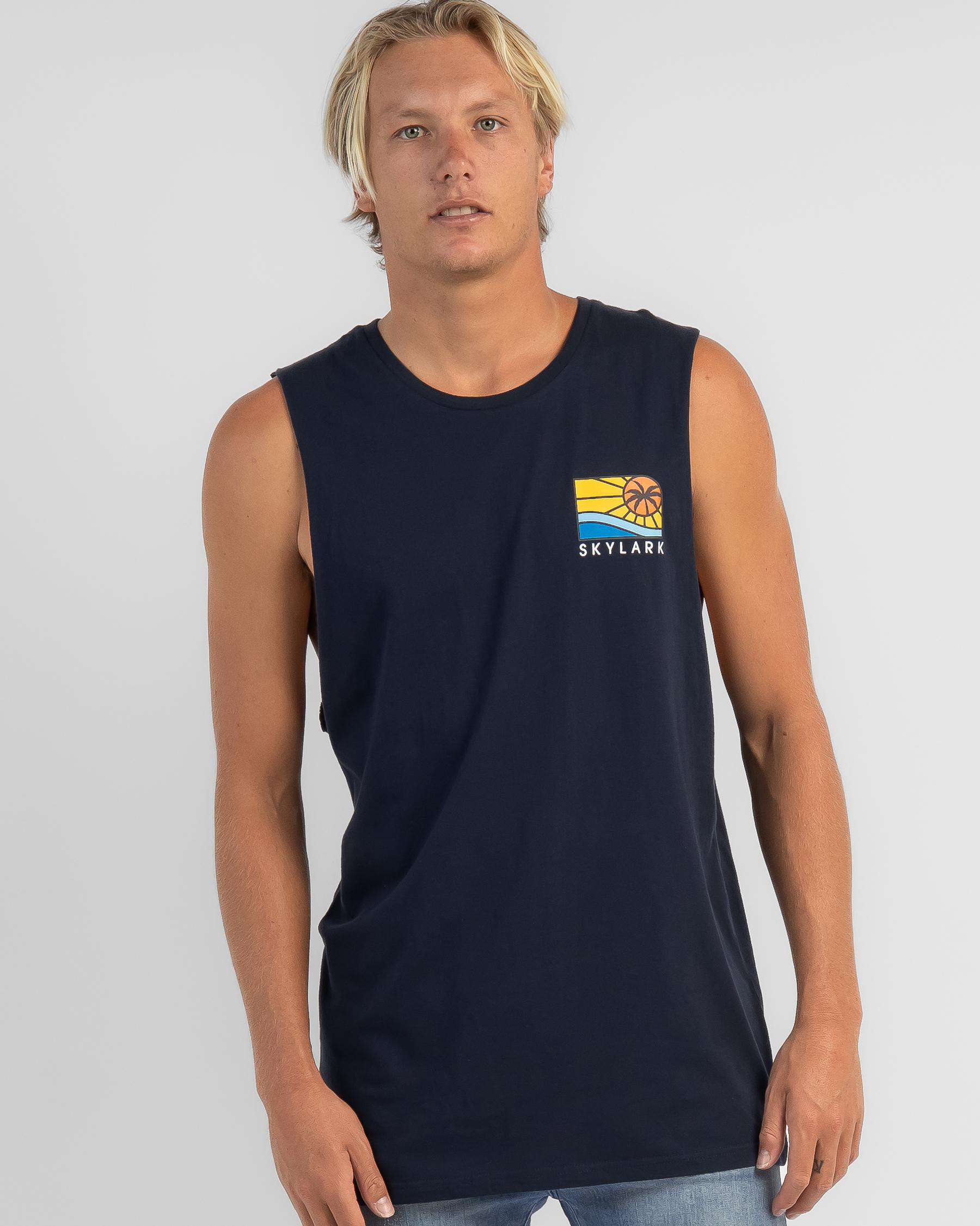 Shop Skylark Seabound Muscle Tank In Navy - Fast Shipping & Easy ...