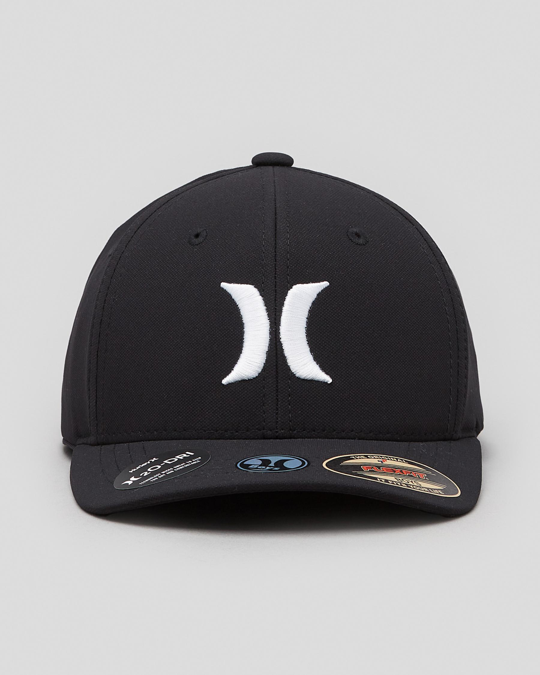 Shop Hurley Boys' H20 Dri OAO Cap In Black/ White - Fast Shipping ...