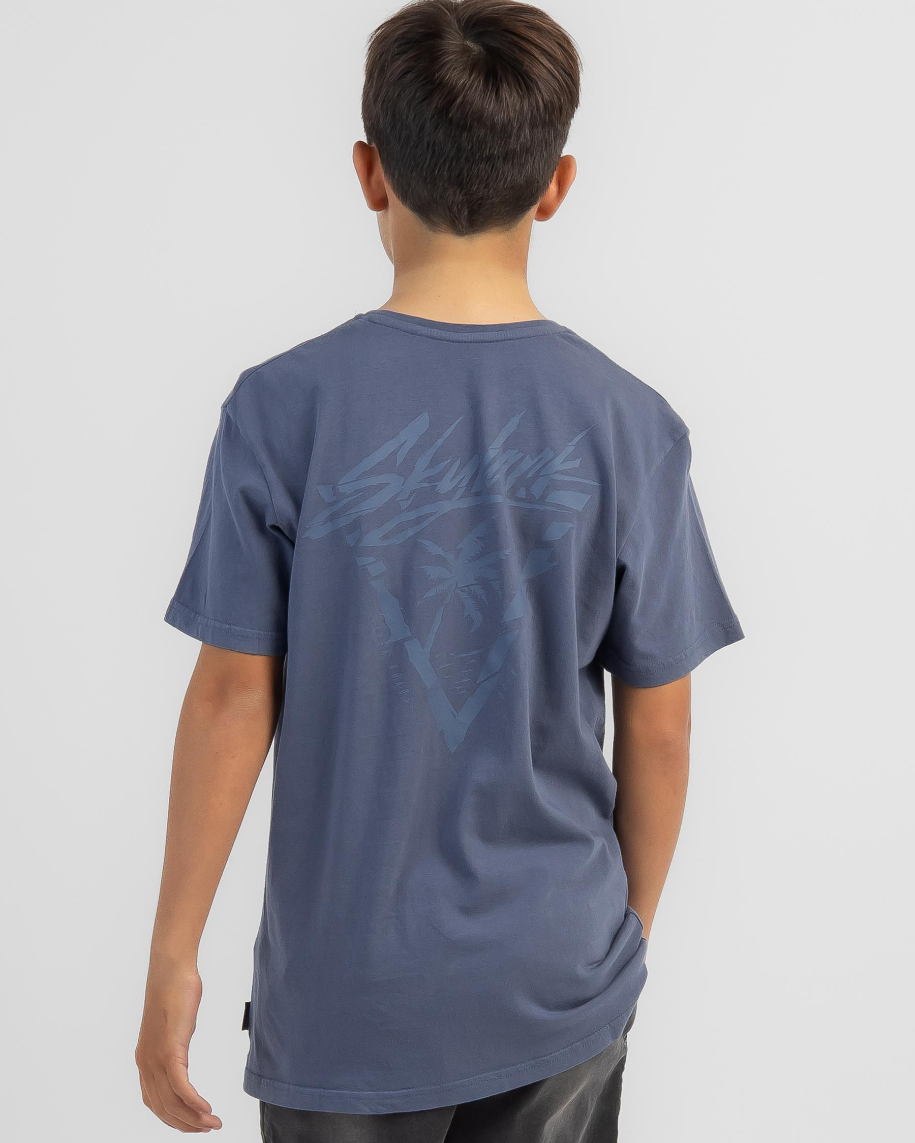 Shop Skylark Boys' Faded T-Shirt In Slate Blue - Fast Shipping & Easy ...