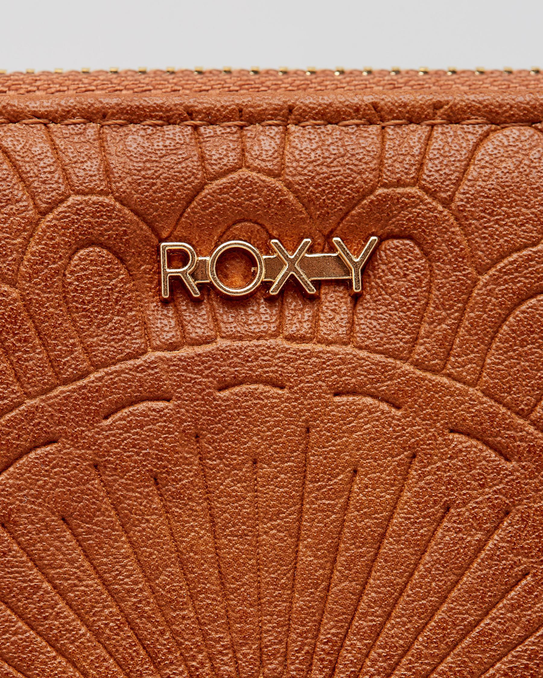 Shop Roxy Back In Brooklyn Travel Wallet In Camel - Fast Shipping ...