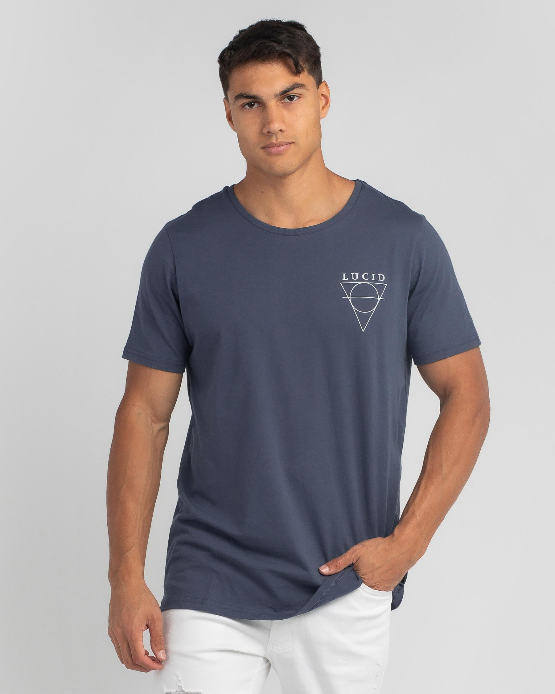 Shop Lucid Scope T-Shirt In Washed Blue - Fast Shipping & Easy Returns ...