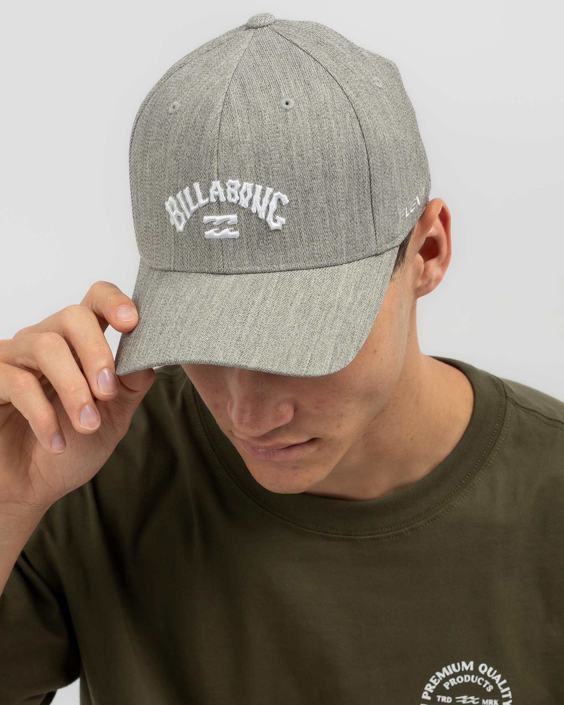 Shop Billabong Arch Flexfit Cap In Light Grey Heather - Fast Shipping ...