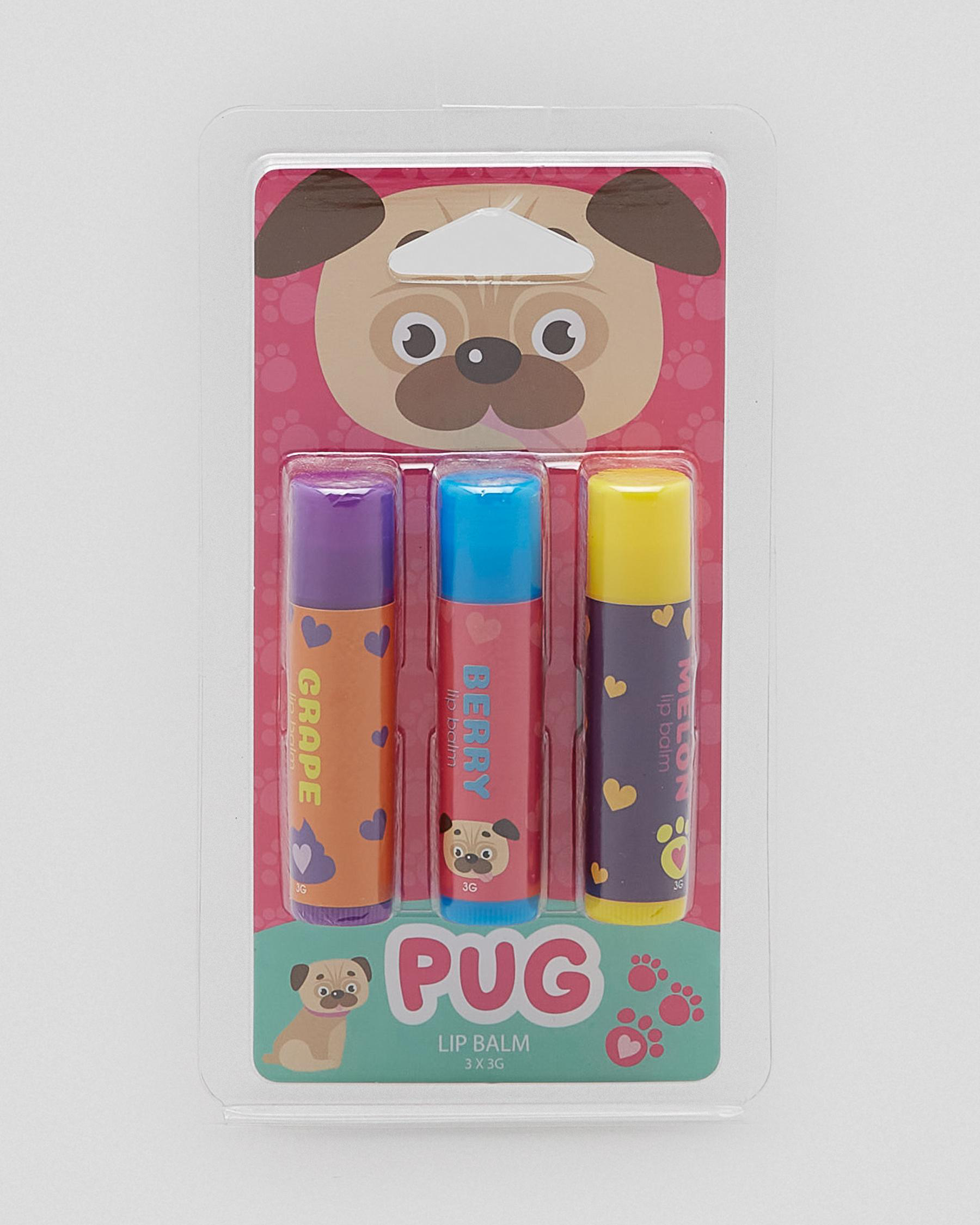 Shop Get It Now Pug Lip Balm Pack In Multi - Fast Shipping & Easy ...