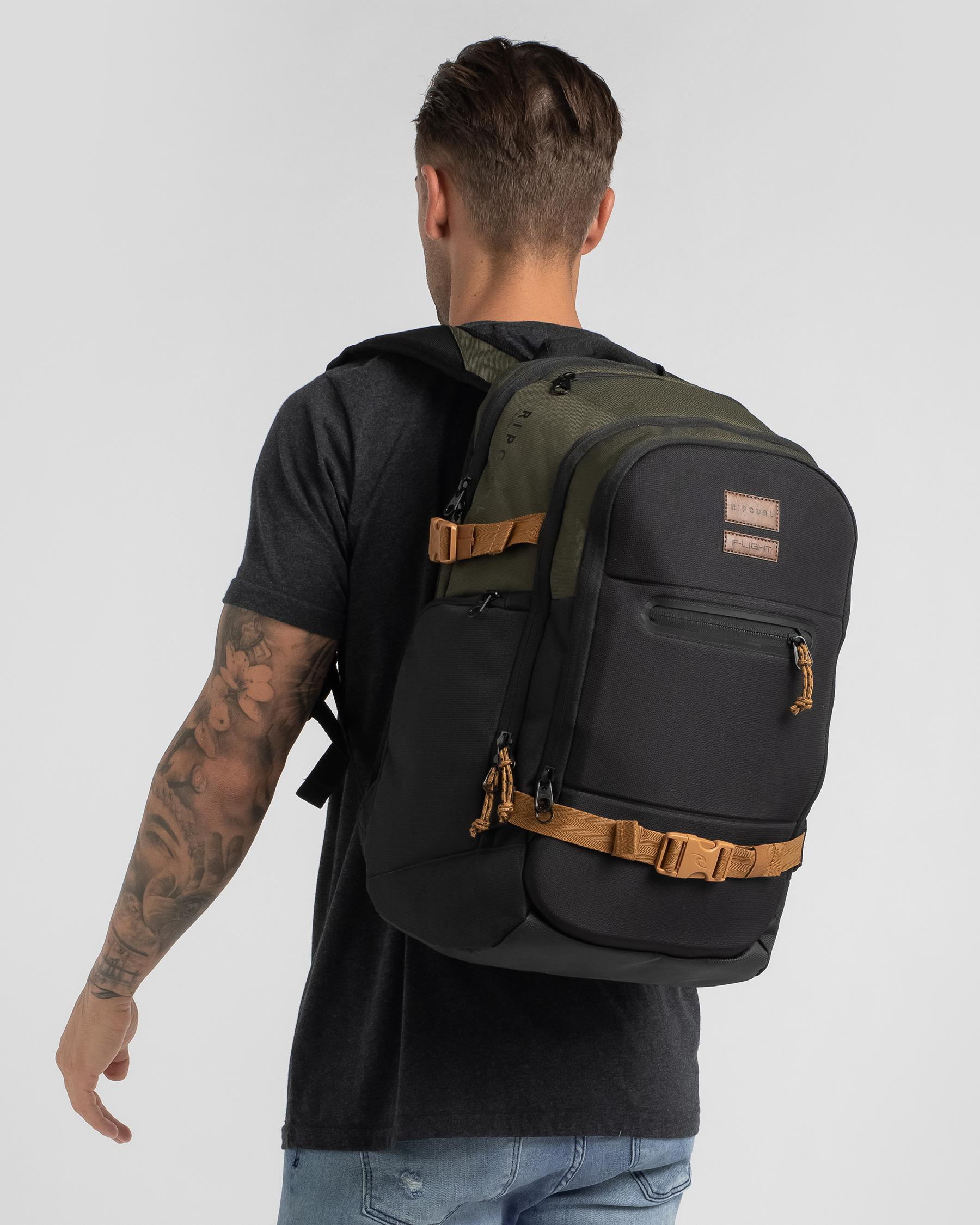 Shop Rip Curl F-Light Posse 34L Combine Backpack In Dark Olive - Fast ...