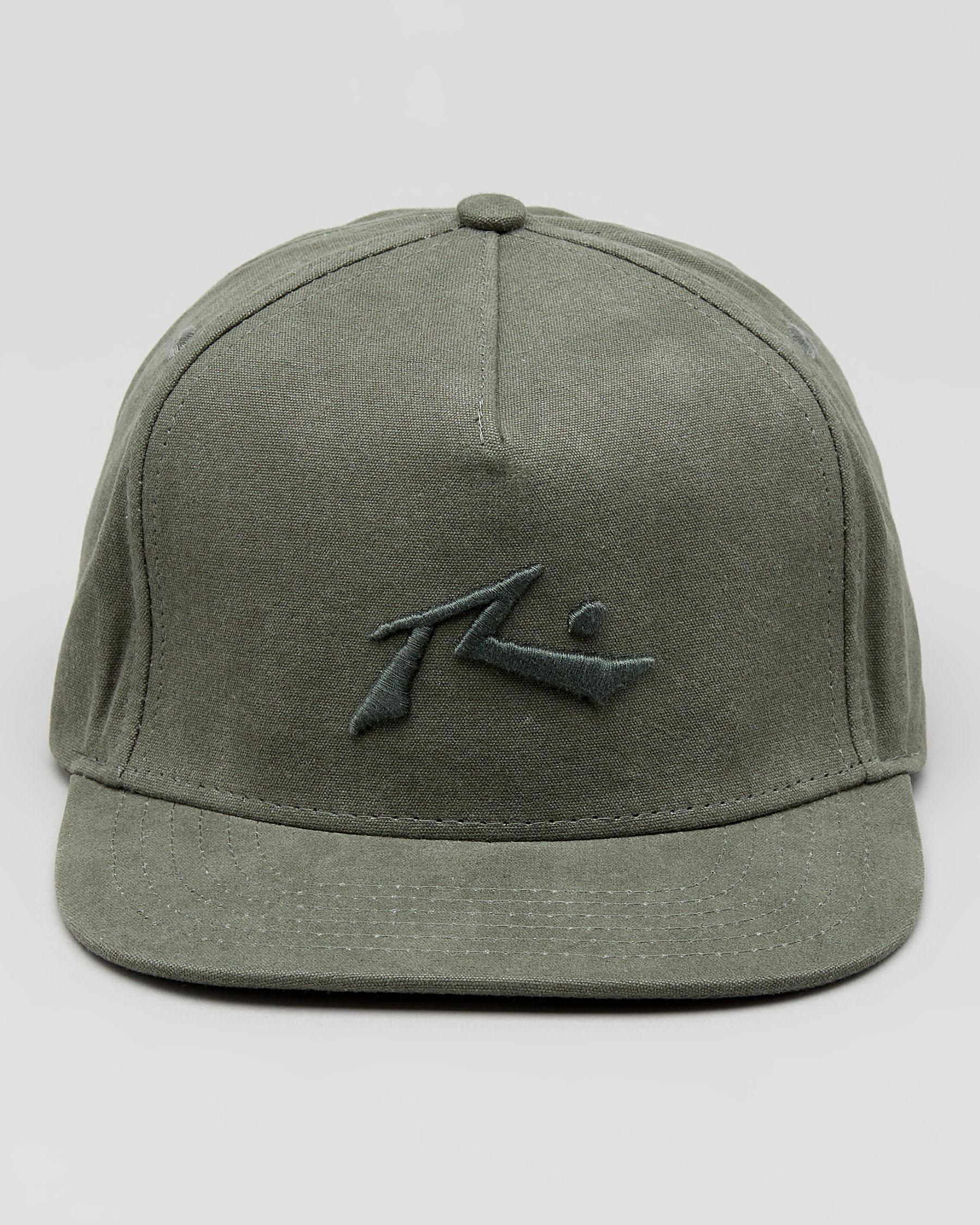 Shop Rusty Comp Wash Adjustable Cap In Dark Army - Fast Shipping & Easy ...