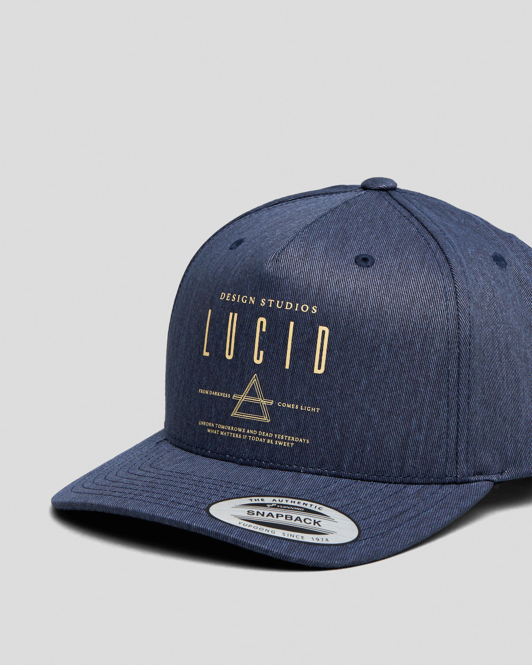 Shop Lucid Darkened Snapback Cap In Navy Acid - Fast Shipping & Easy ...