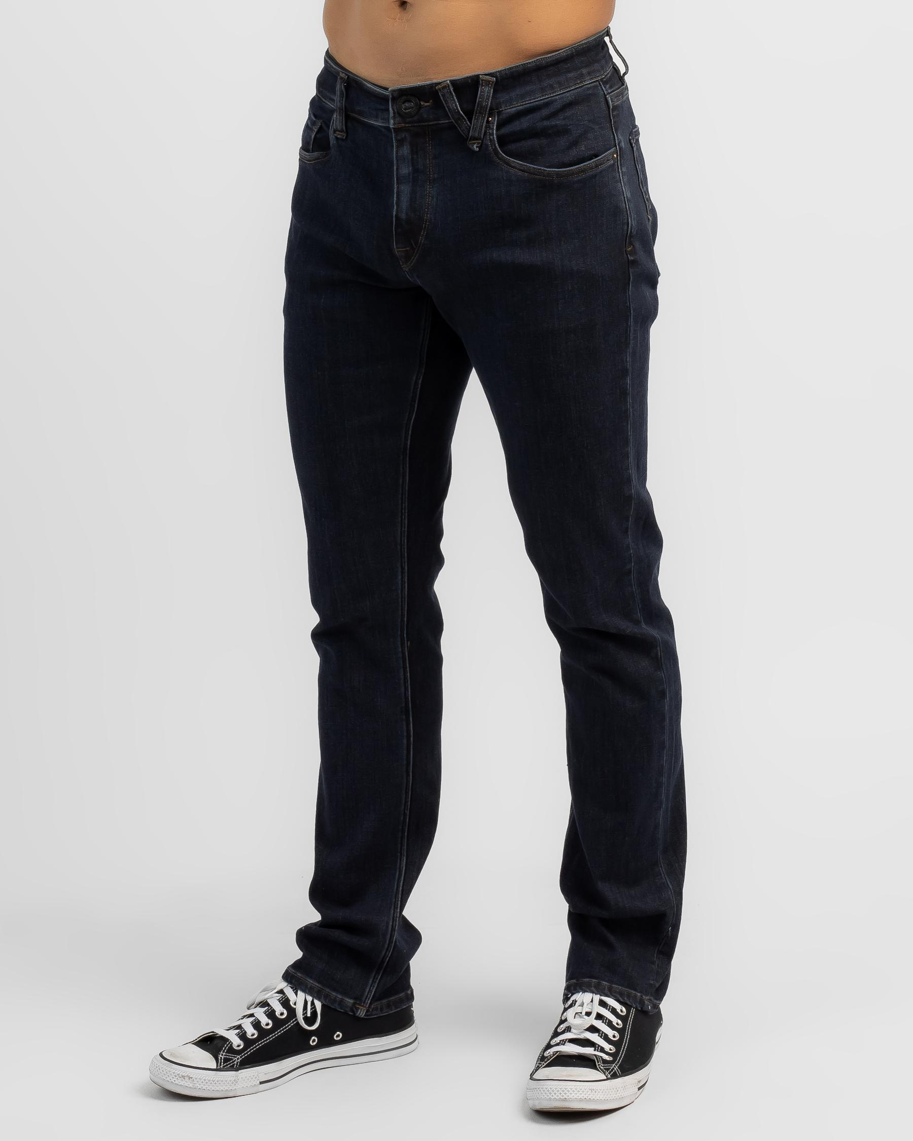 Shop Volcom Vorta Denim Jeans In Dirty Vintage Indigo - Fast Shipping ...