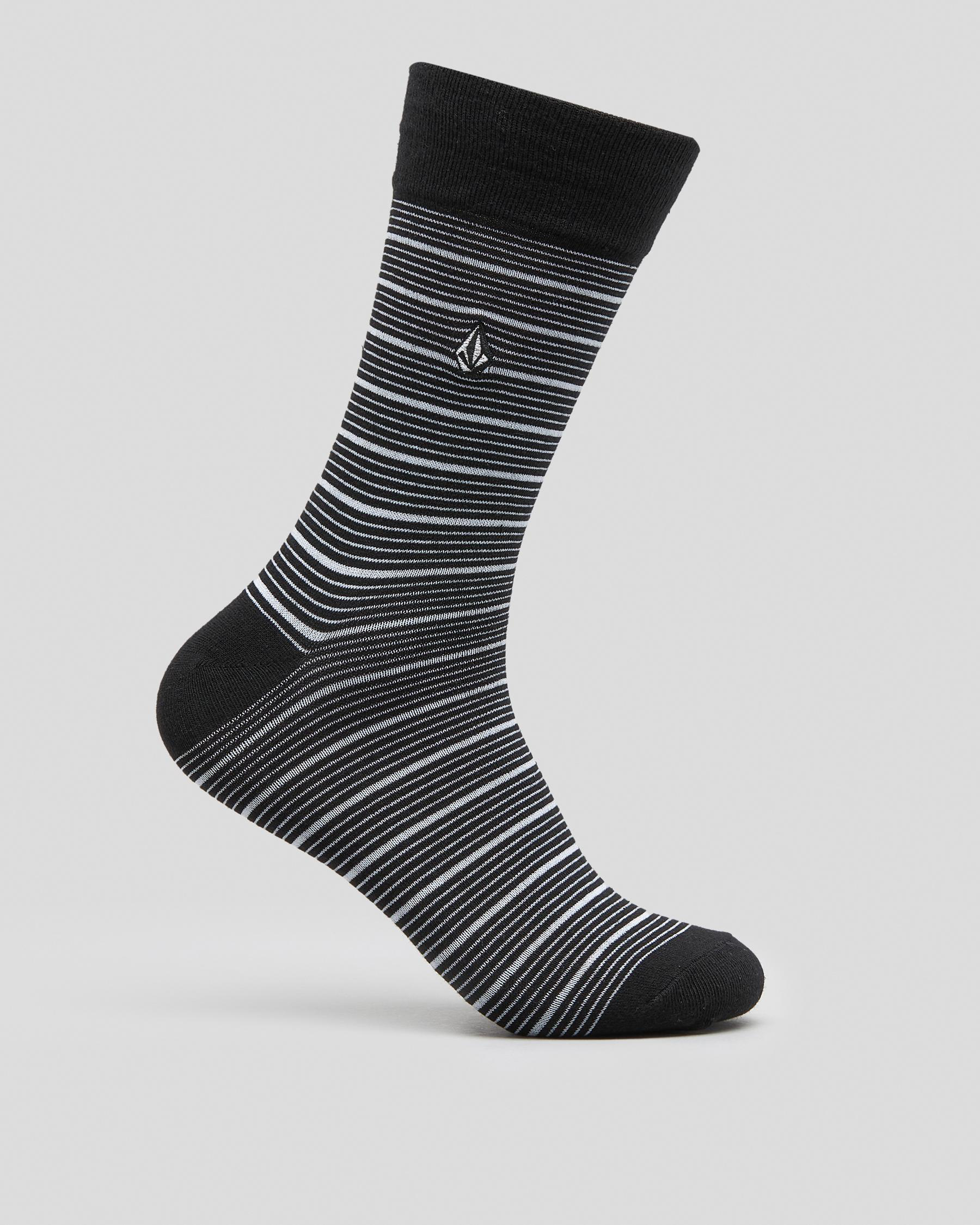 Shop Volcom True Socks In Black White - Fast Shipping & Easy Returns ...
