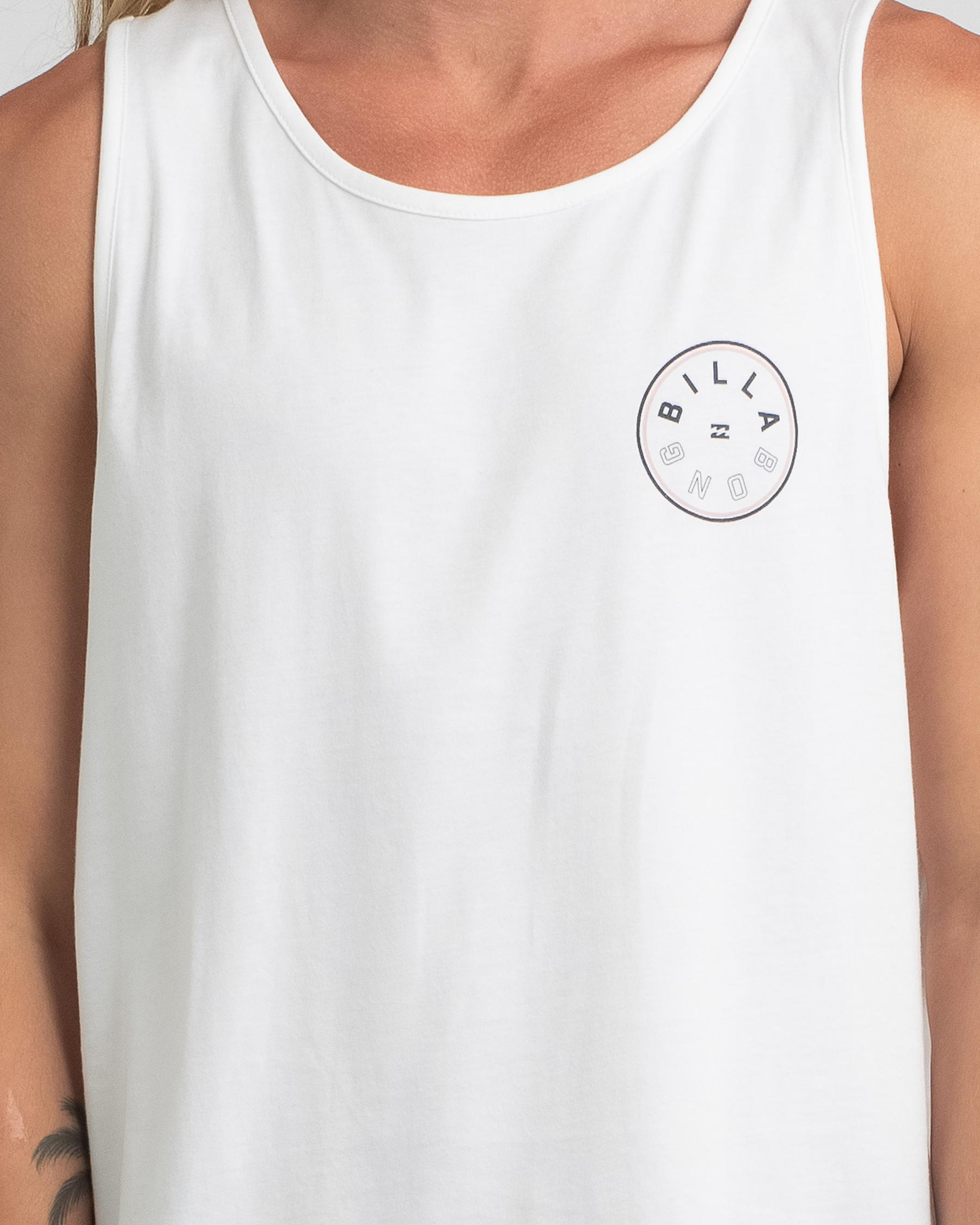 Shop Billabong Rotor Tank In White - Fast Shipping & Easy Returns ...