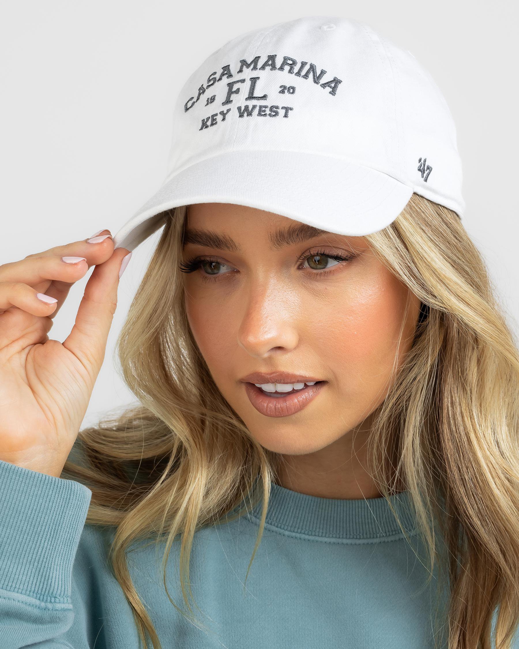 Shop Forty Seven City Key West Cap In White - Fast Shipping & Easy ...