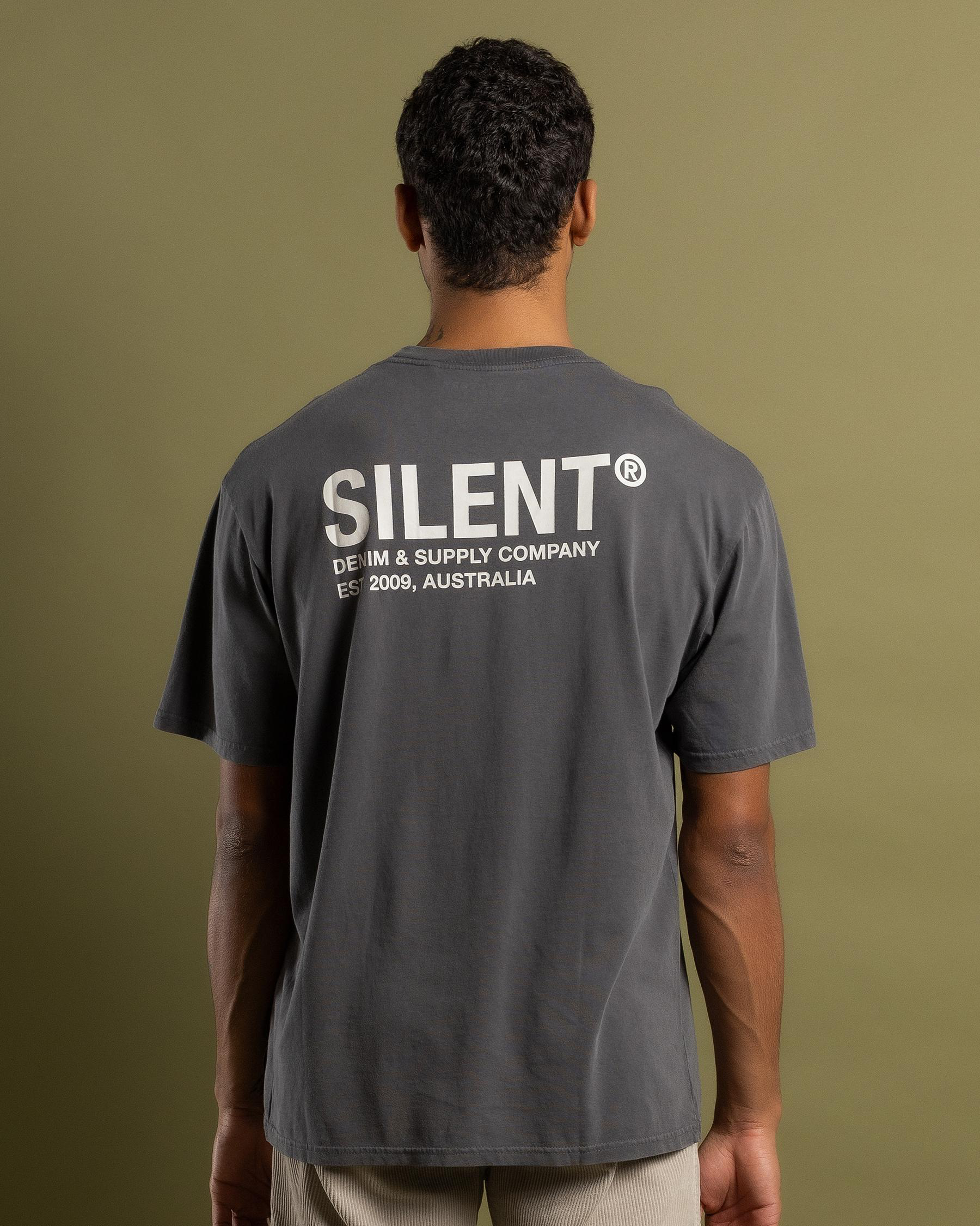 Shop Silent Theory Icon T-Shirt In Charcoal - Fast Shipping & Easy ...
