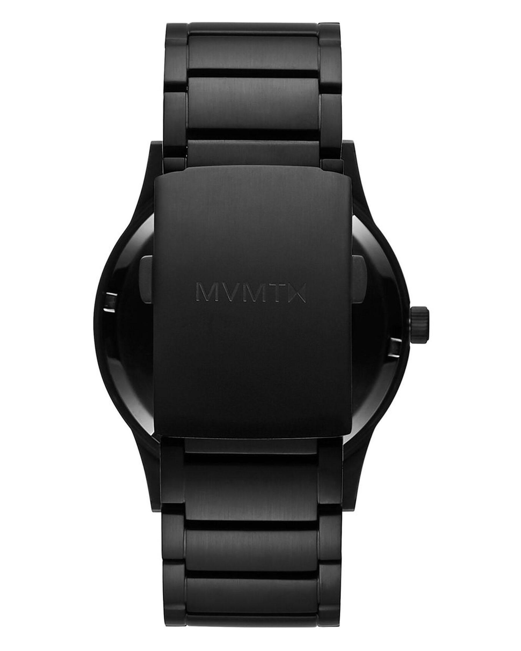 Shop Mvmt Watches Field Stainless Steel Watch In Black/ Black - Fast ...