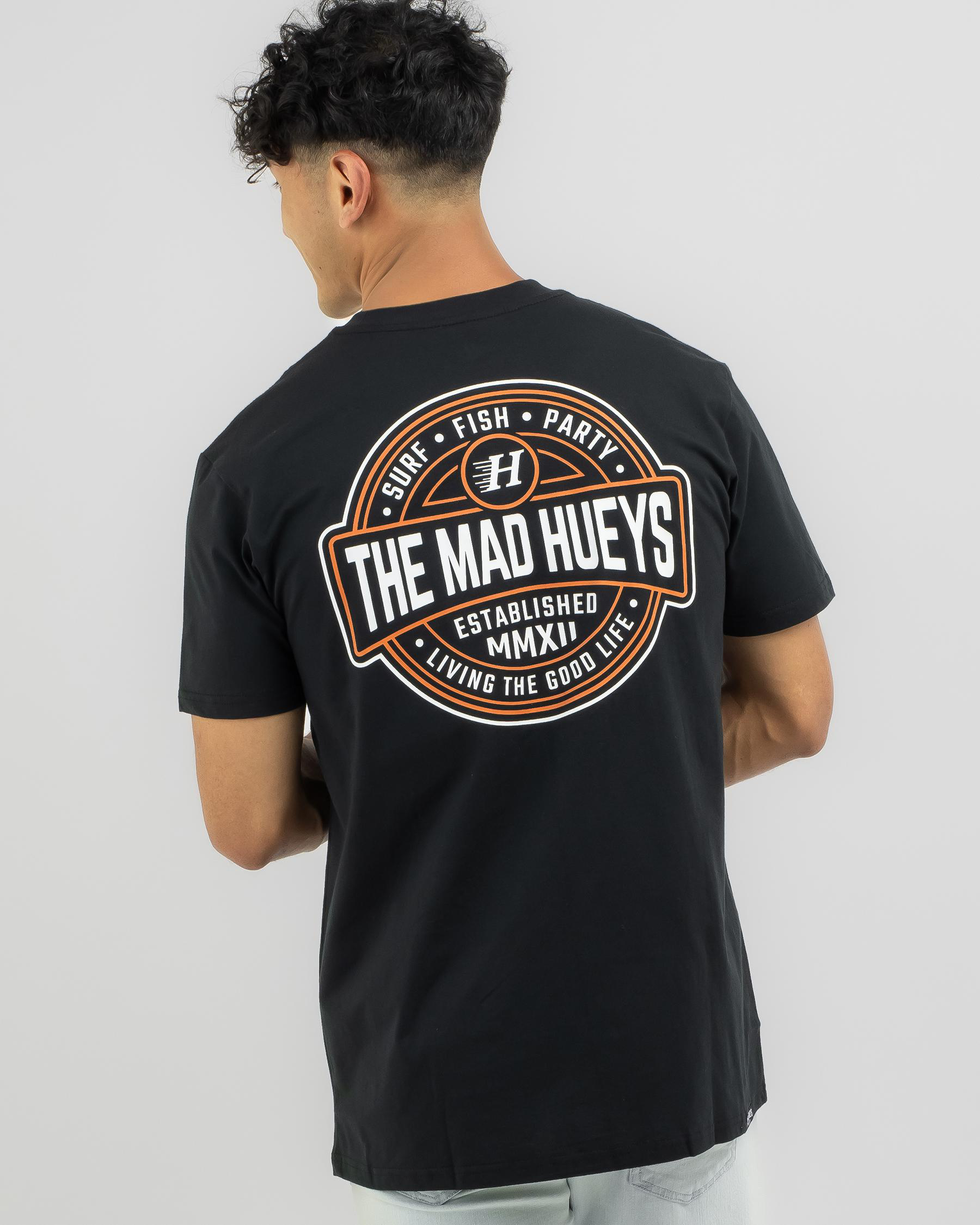 Shop The Mad Hueys Hueys Life T-Shirt In Black - Fast Shipping & Easy ...