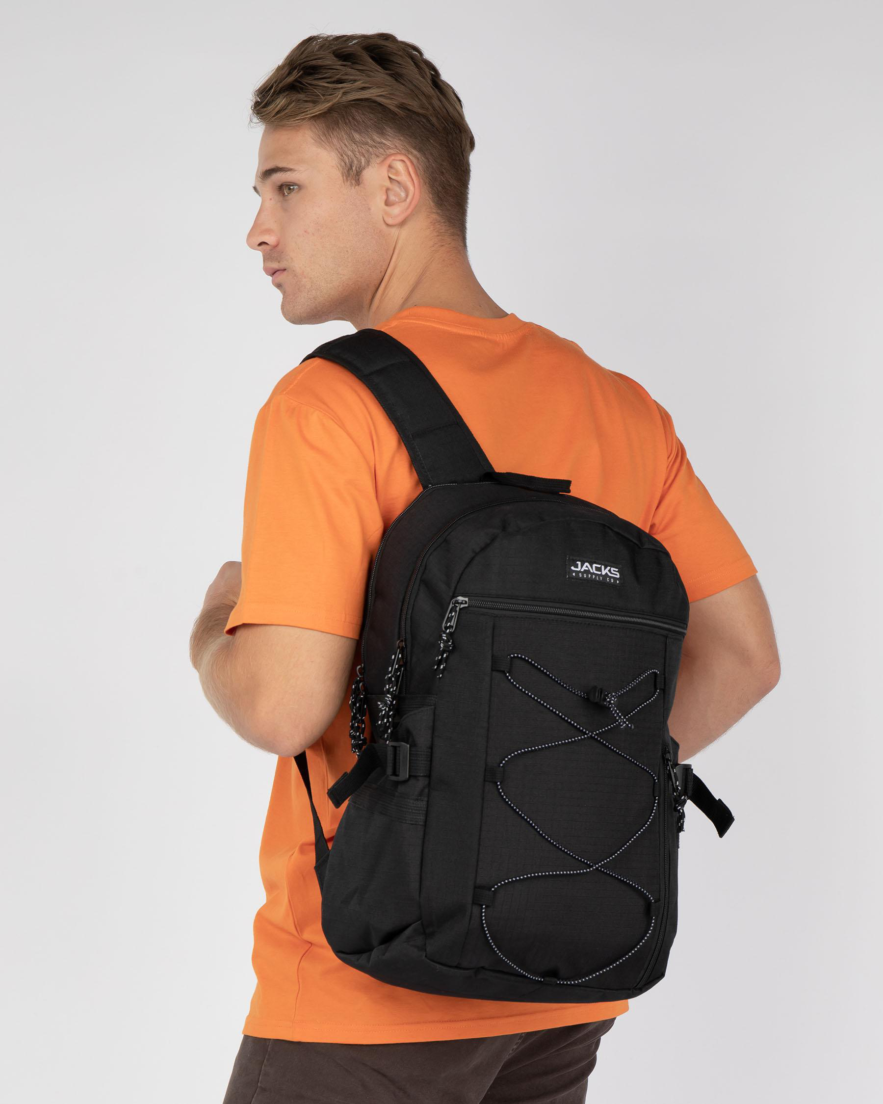 Shop Jacks Rotund Backpack In Black - Fast Shipping & Easy Returns ...